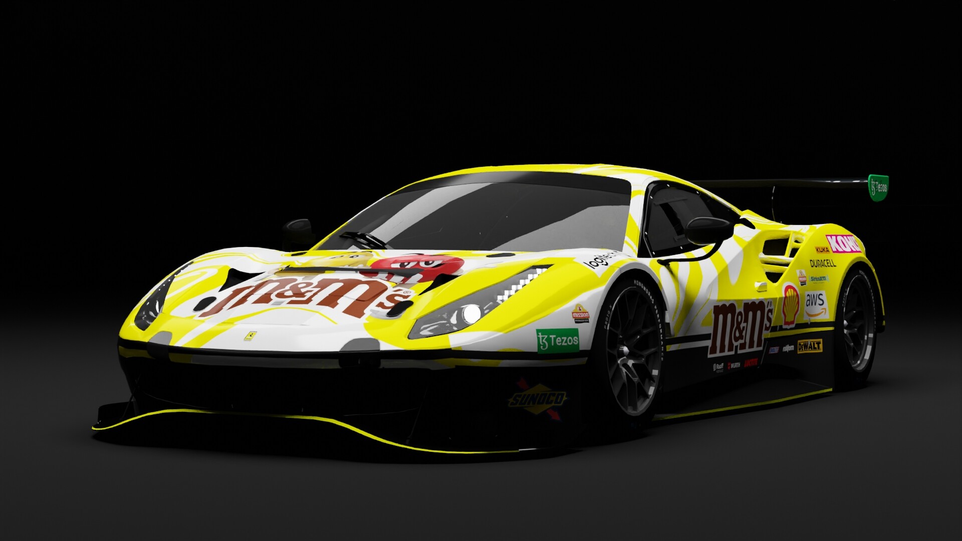 ArtStation - Ferrari 488 GTE m&ms livery