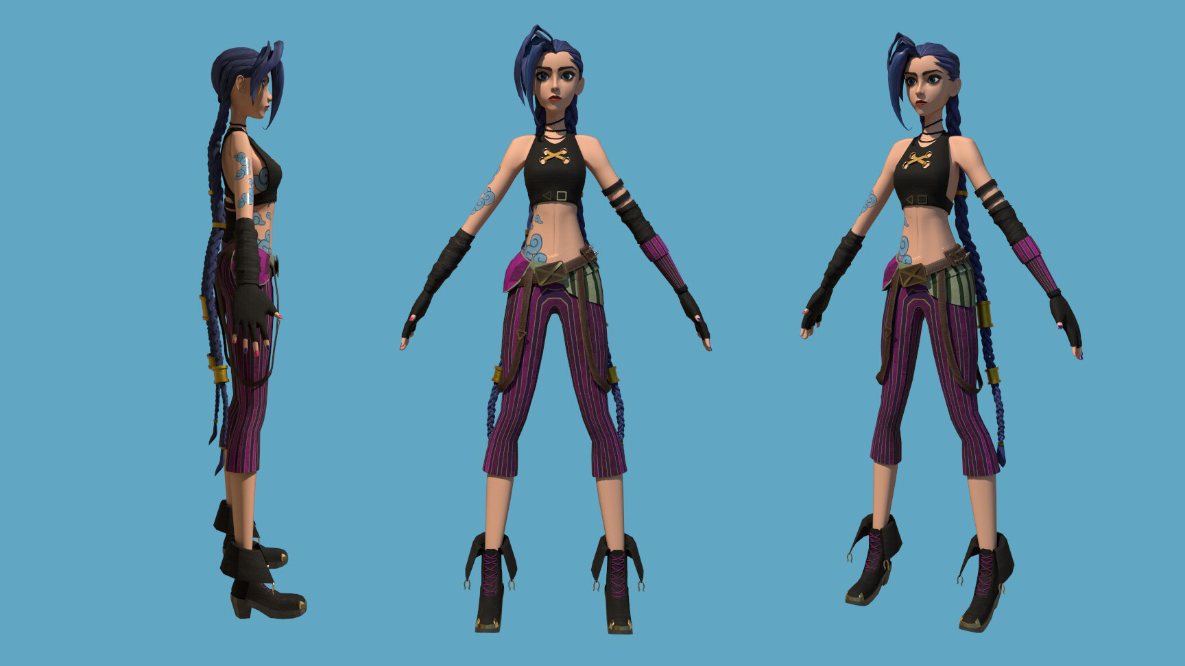 ArtStation - JINX - ARCANE practice.