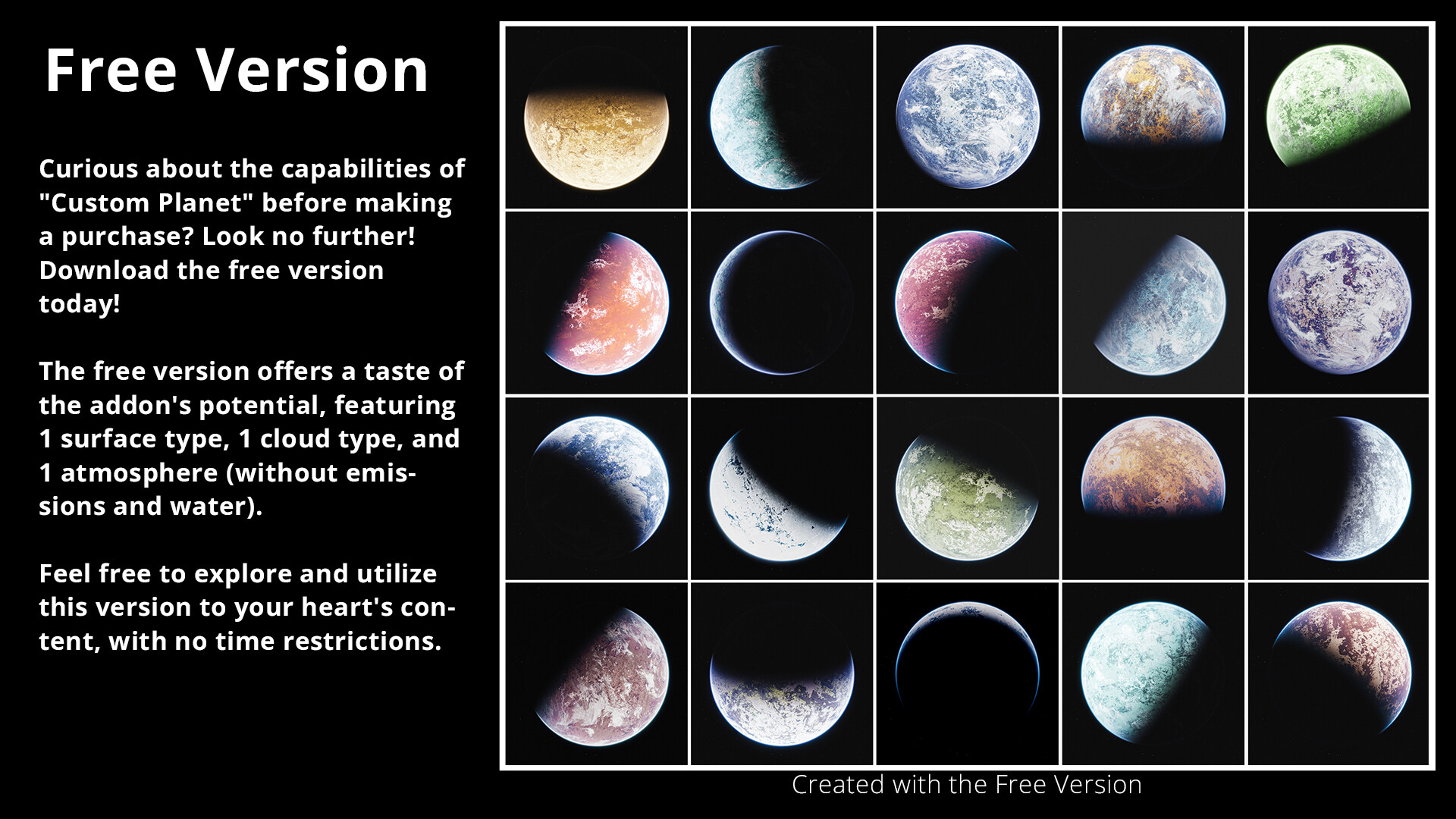 Malte Ullrich - Custom Planet - Blender Addon