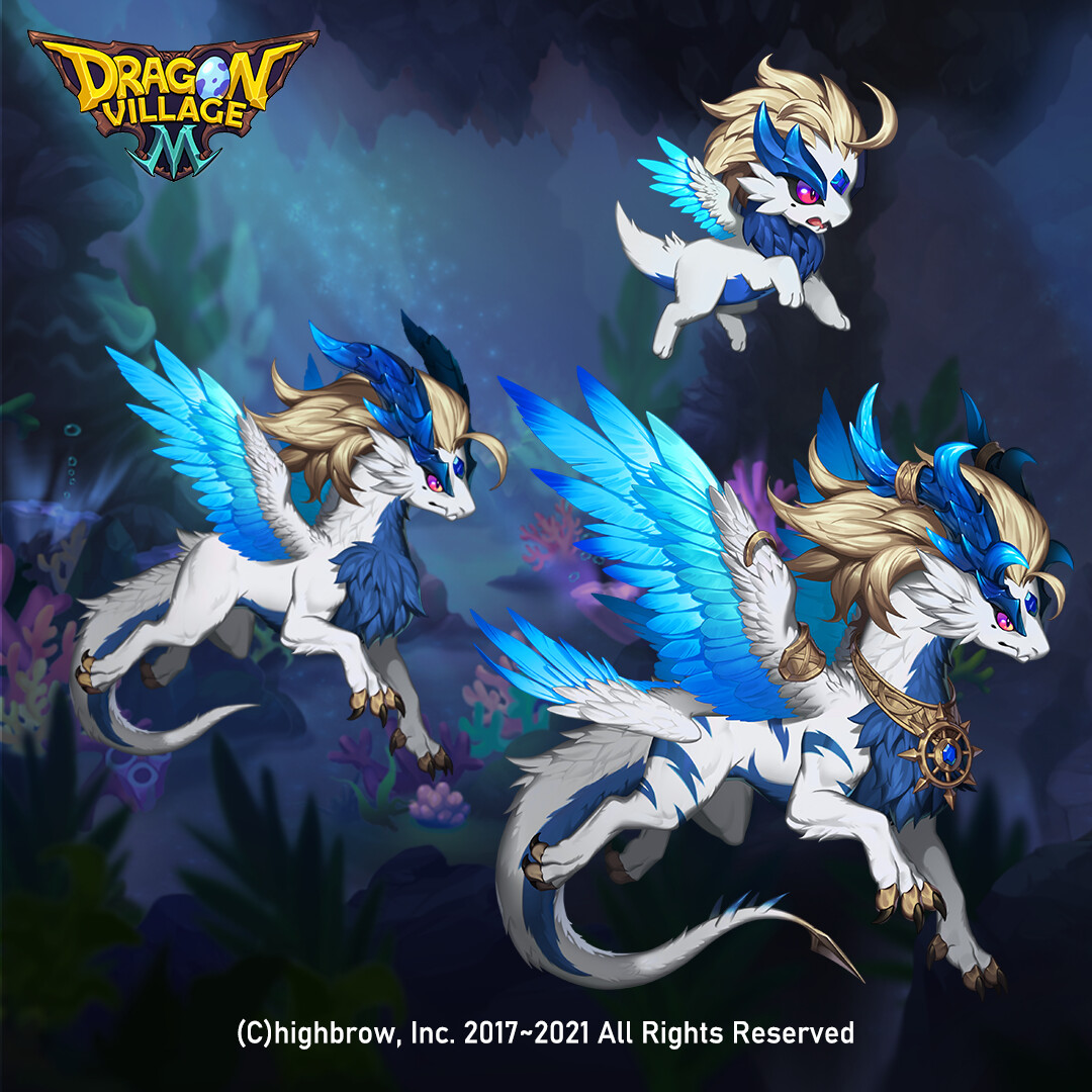 ArtStation - [Dragon Village M] larus Dragon design work.