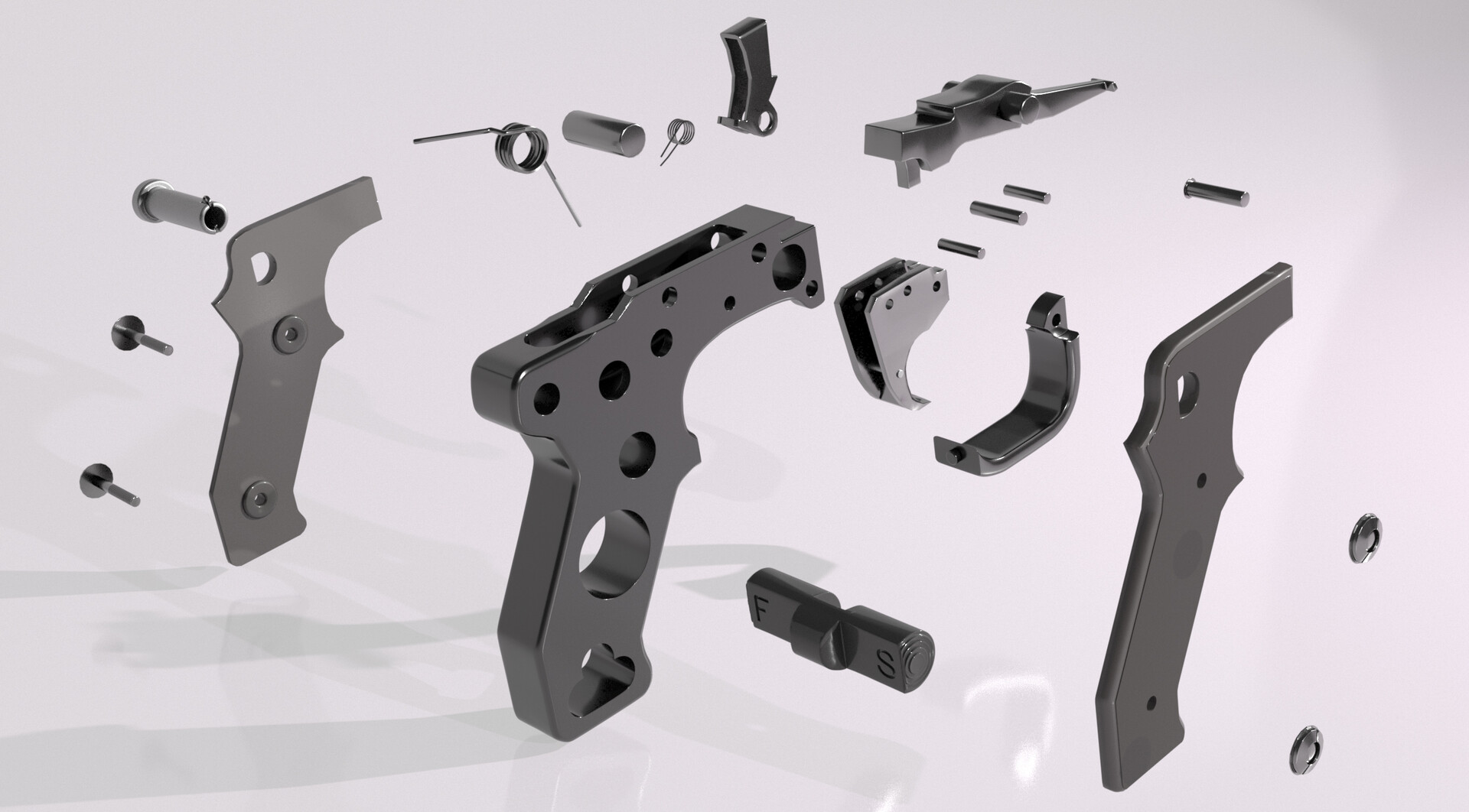 ArtStation - C6A1 Trigger Mechanism 3