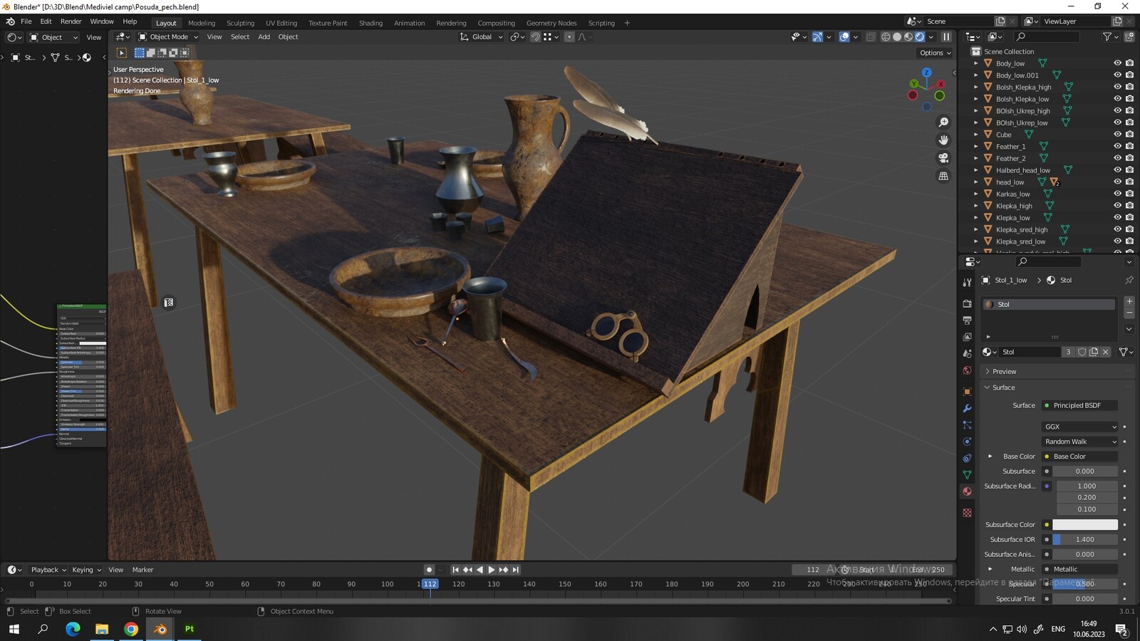 Vladislav Daszkowski - Medieval authentic props WIP