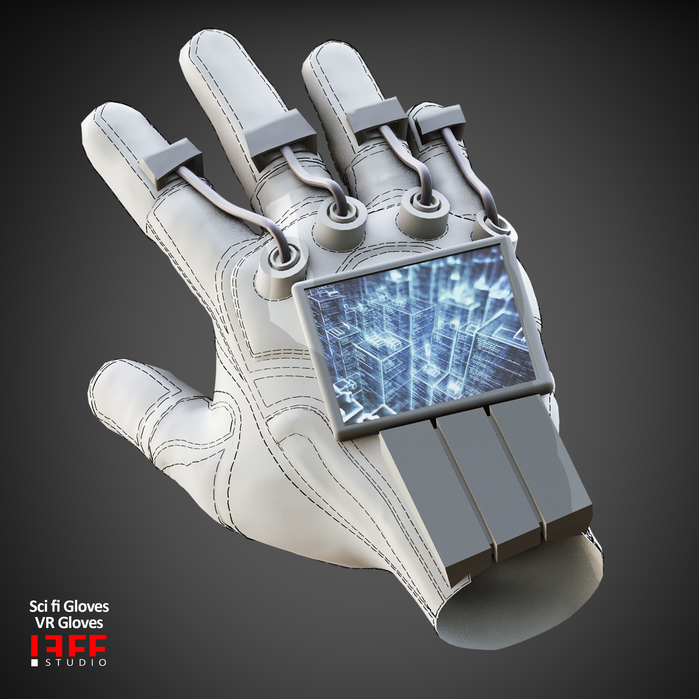 futuristic gloves