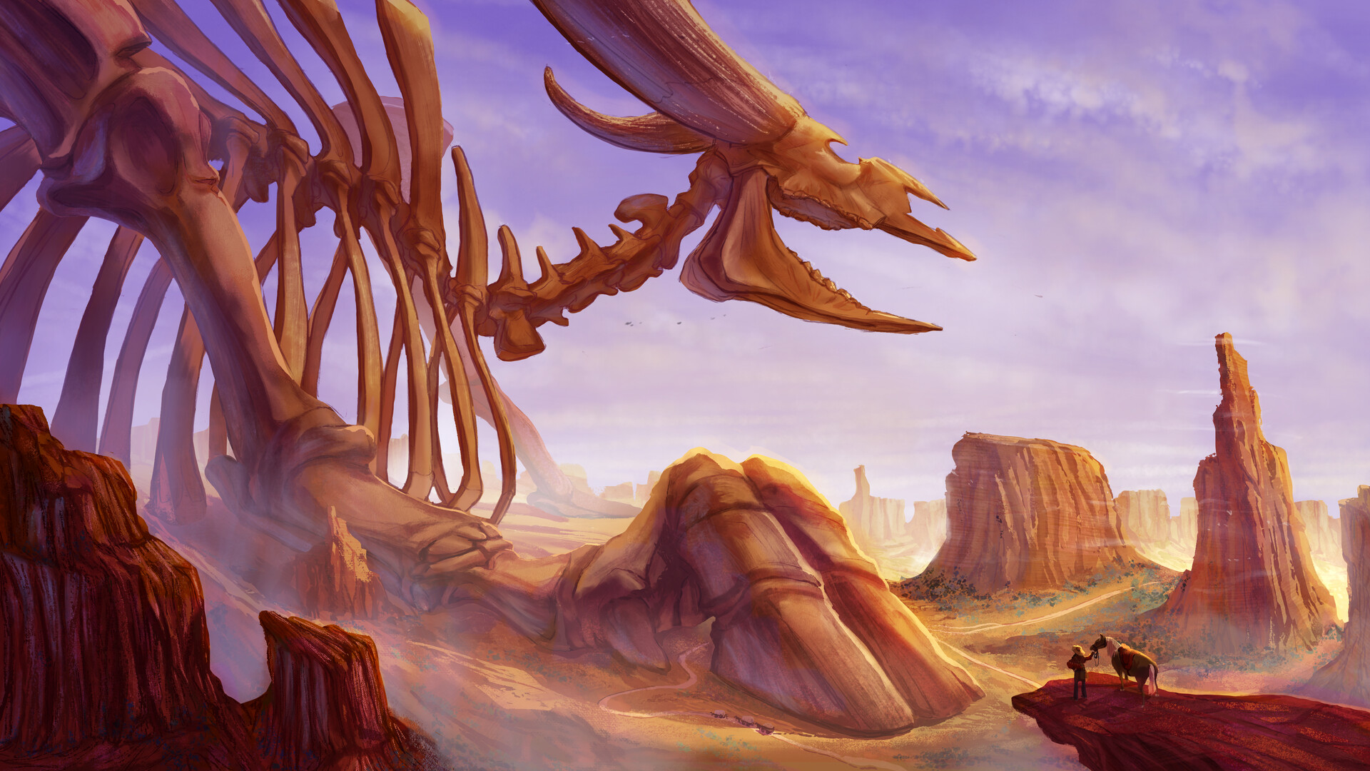 ArtStation - Desert Matte Painting