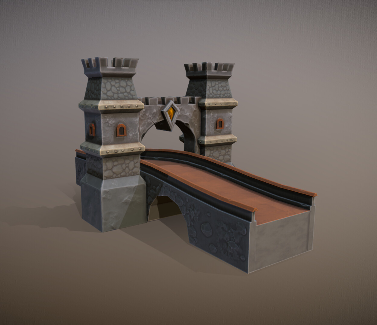 ArtStation - Stylized Big Bridge (Solo Indie Game)