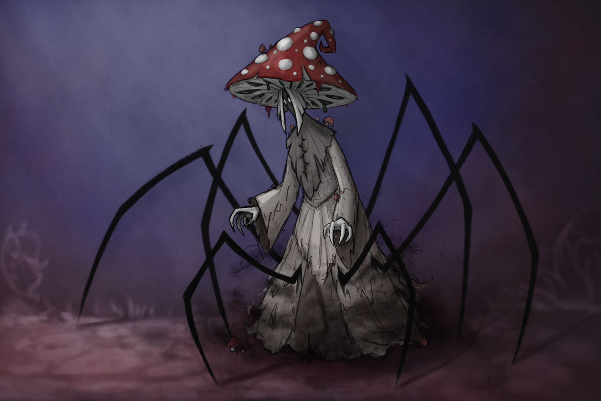 ArtStation - Corrupt mushroom witch