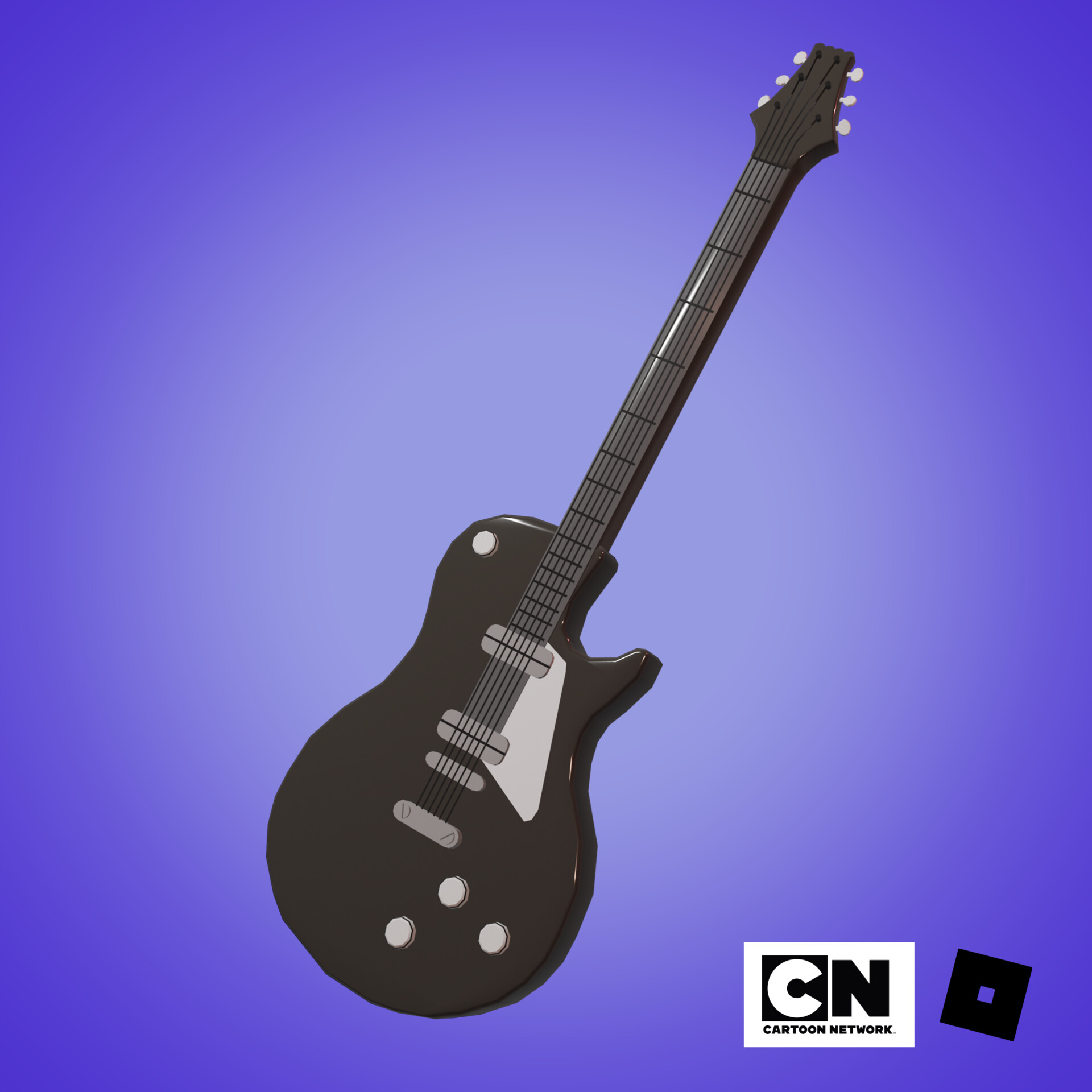 ArtStation - Mordecai's Guitar - Regular Show - Cartoon Network Roblox UGC