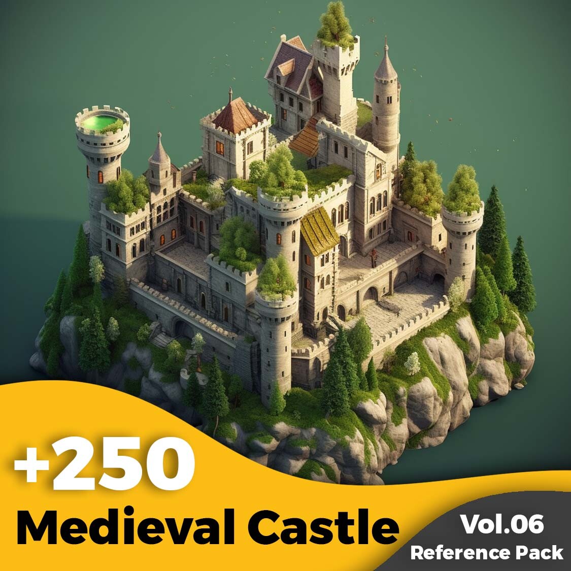 ArtStation - +250 Medieval 3D Castle Architecture Concept (4K)