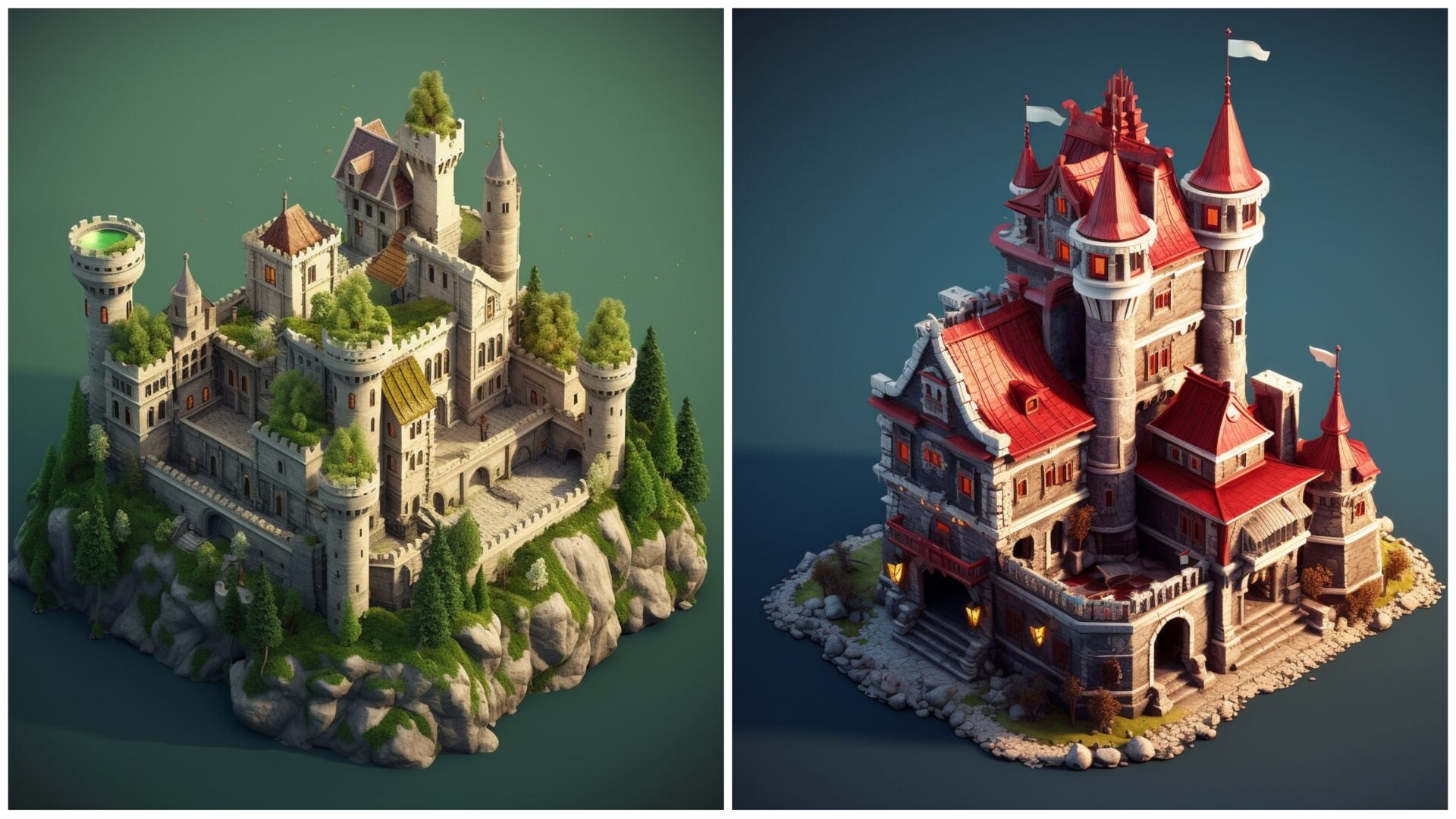 Tika Concept - +250 Medieval 3D Castle Architecture Concept (4K)