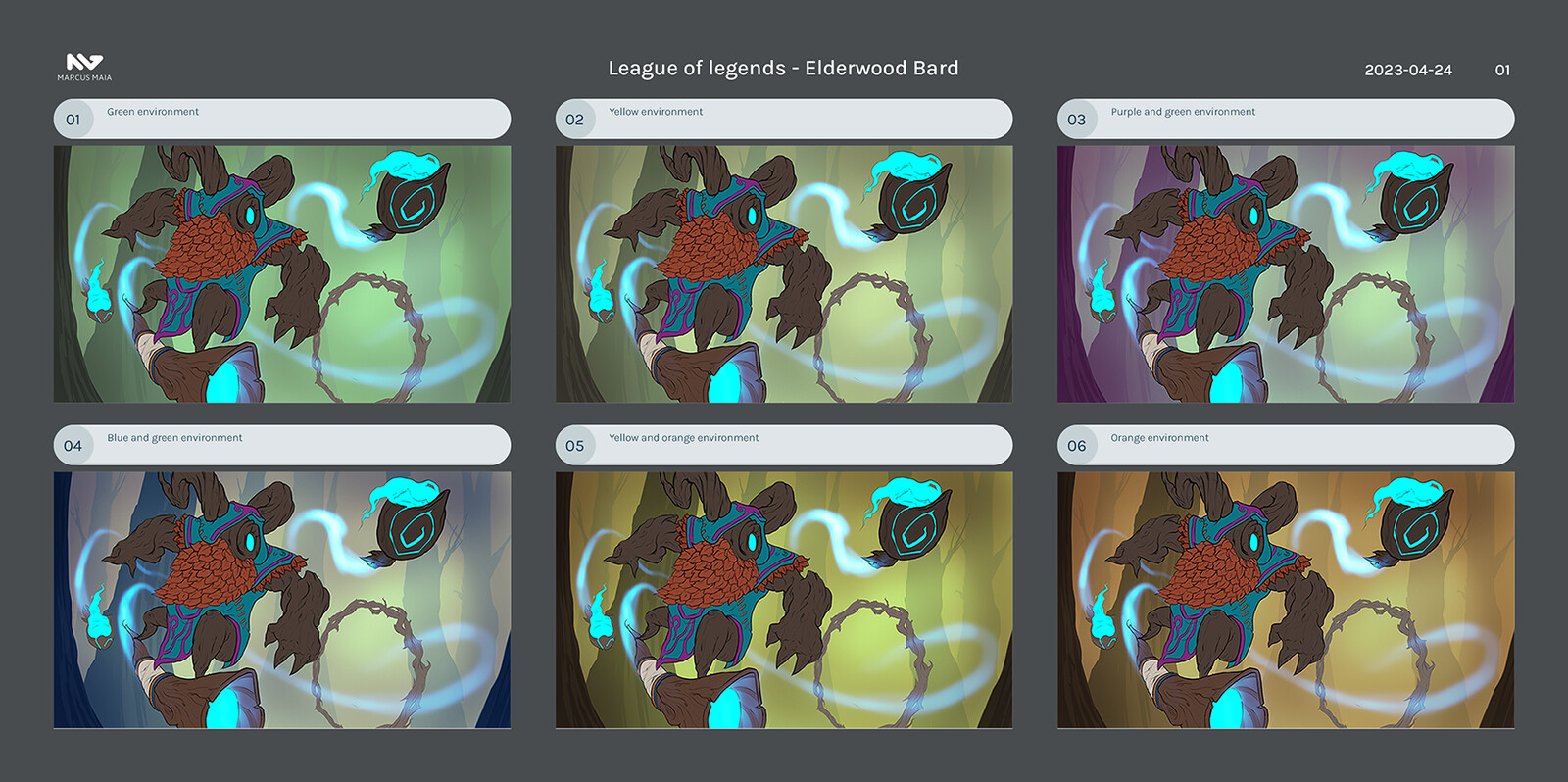 Marcus Maia - Elderwood Bard - League of legends (Fanart)