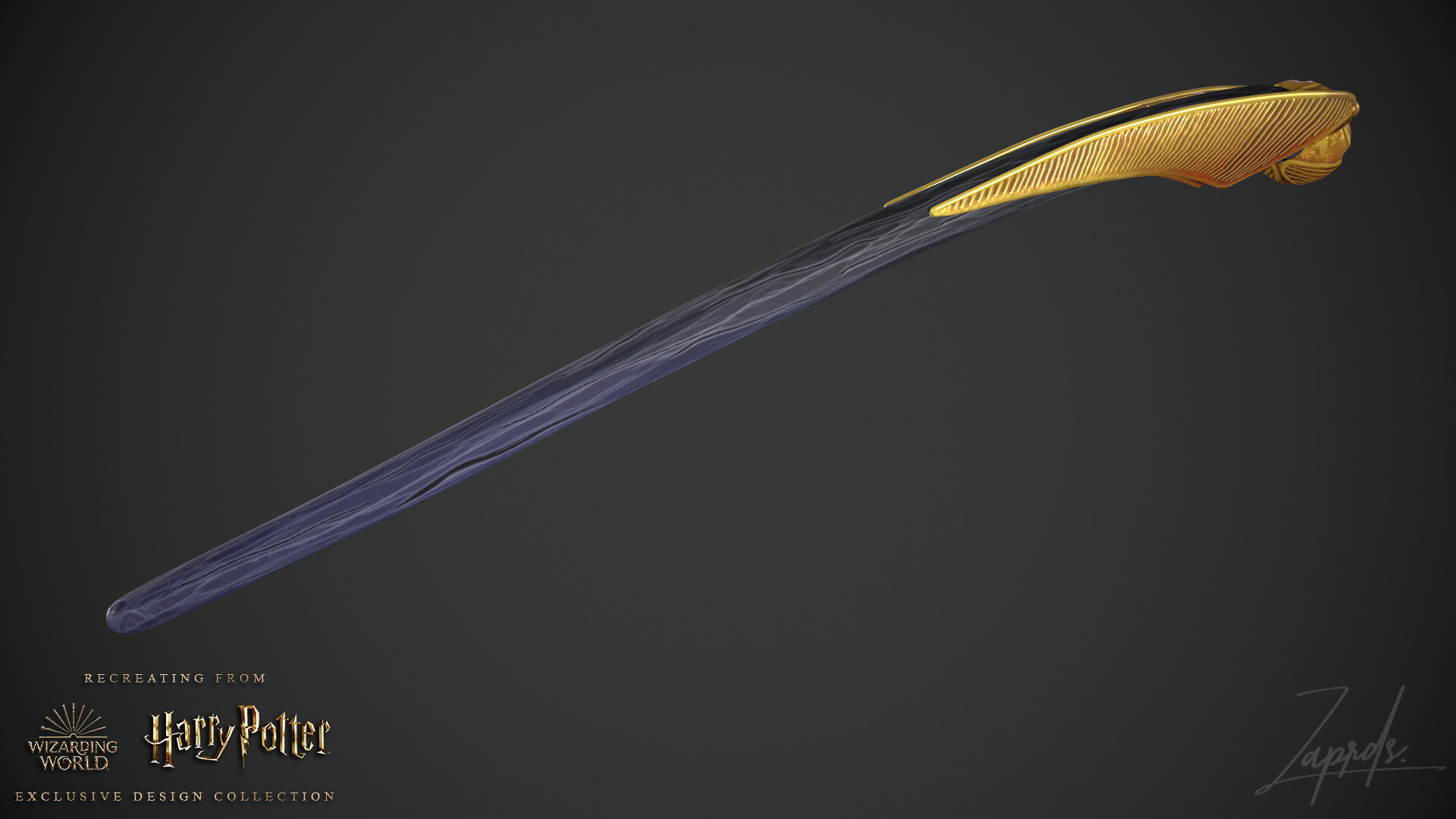 R Aldontitus - The Golden Snitch Wand