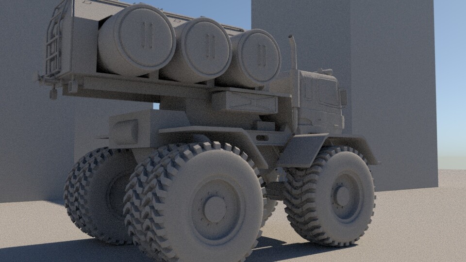 ArtStation - Modify truck for sci-fi station