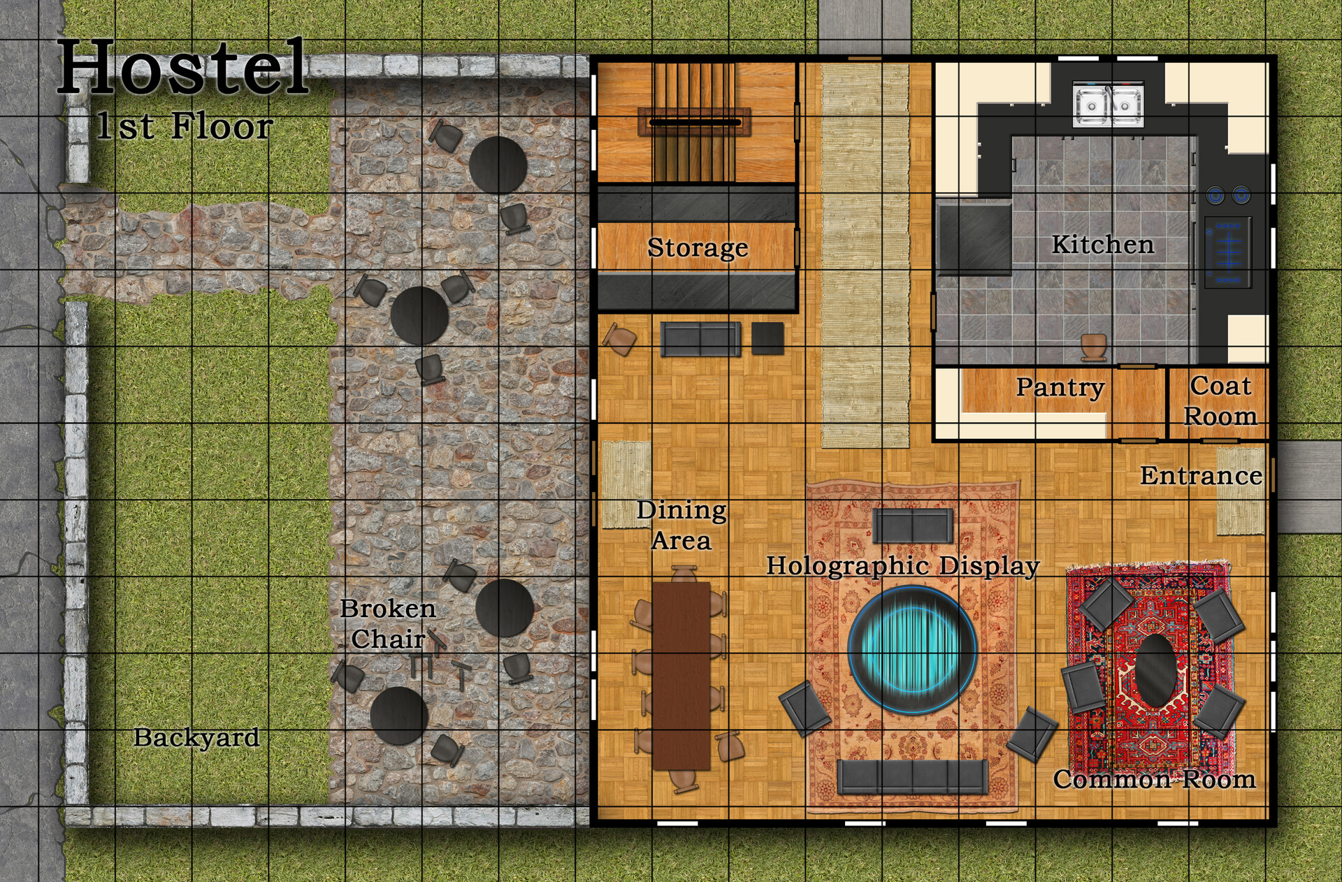 ArtStation - Hostel Maps