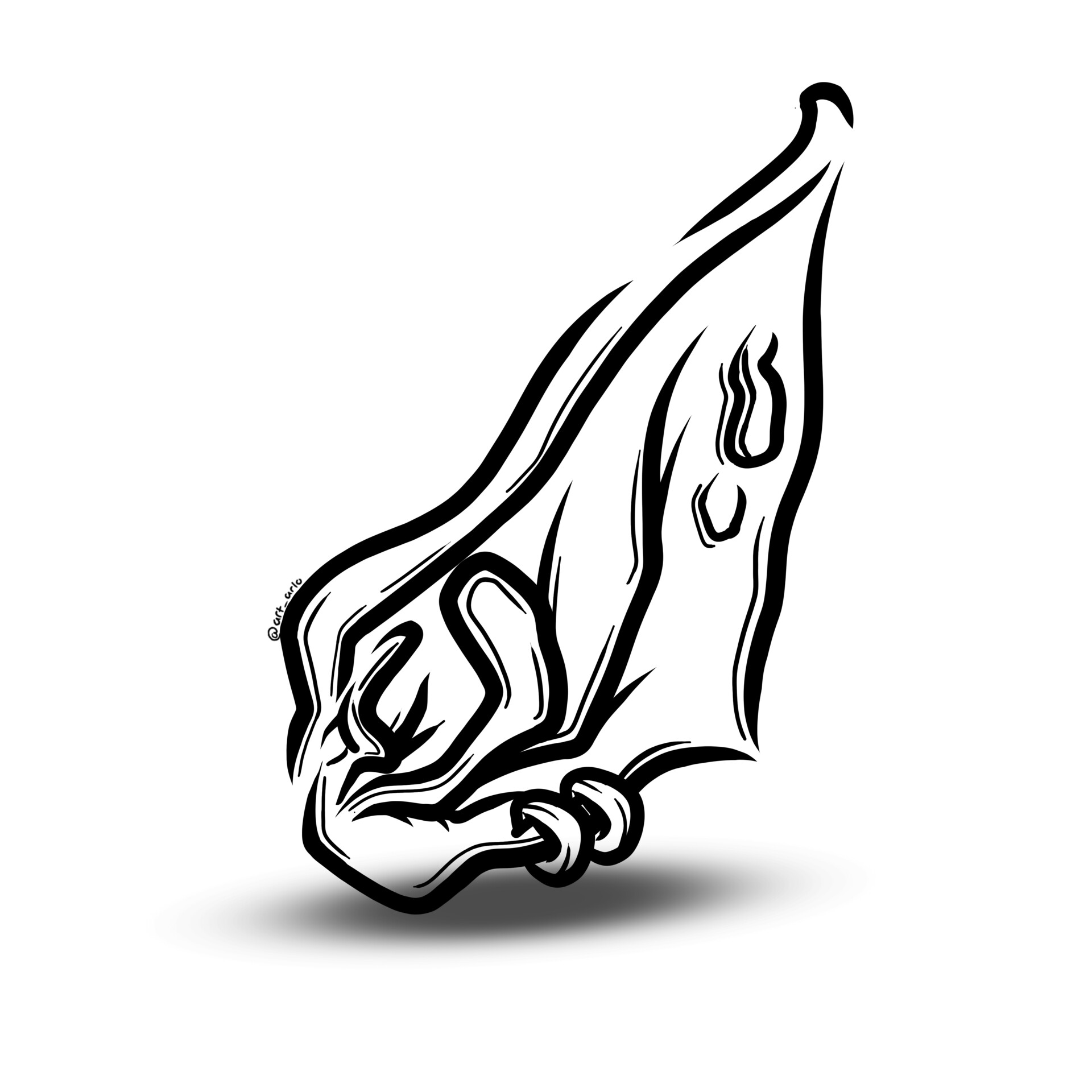 Arlo Freeth - Daily Doodle #59 - "Goblin ear"