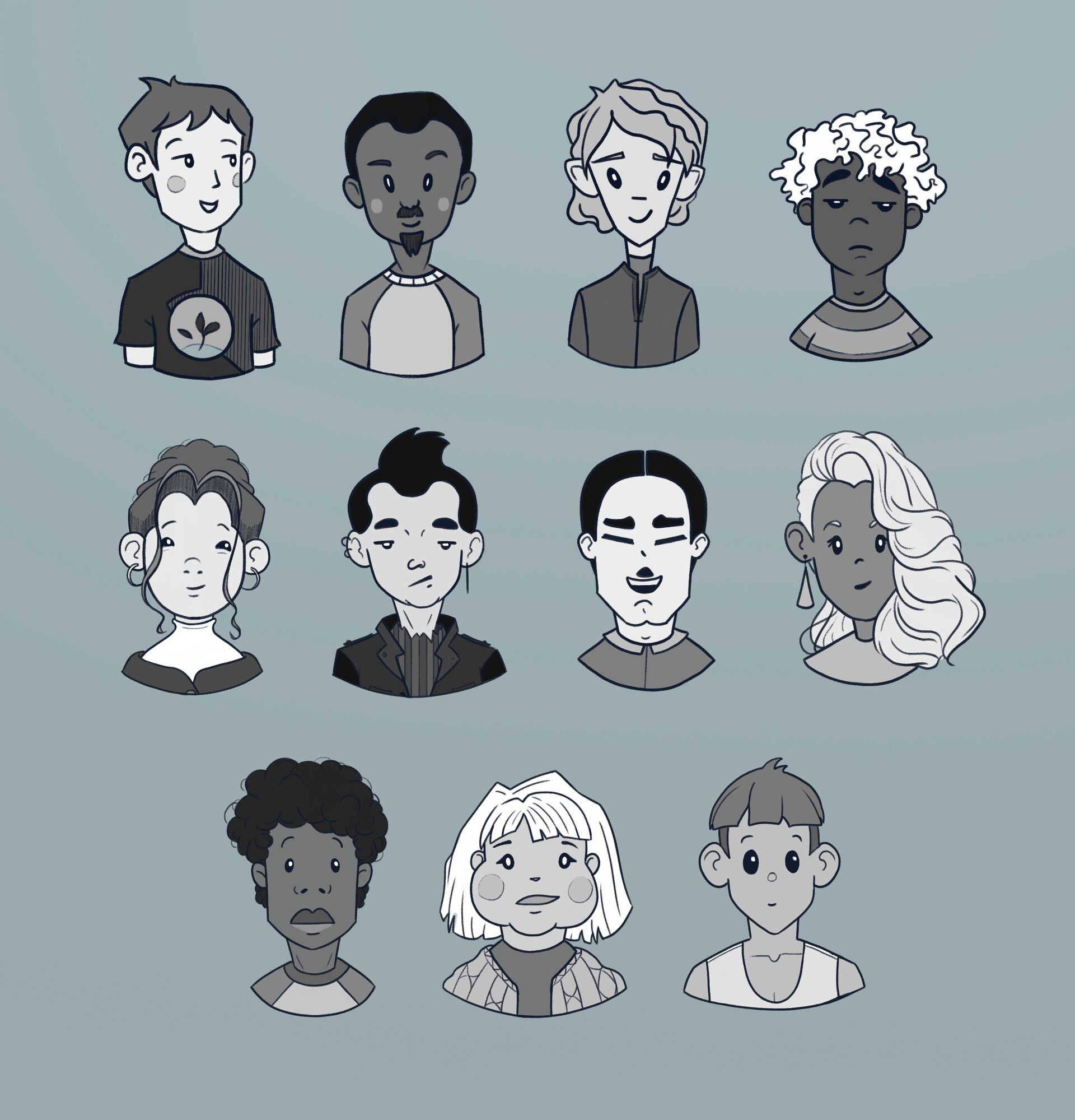 ArtStation - Character design: Faces