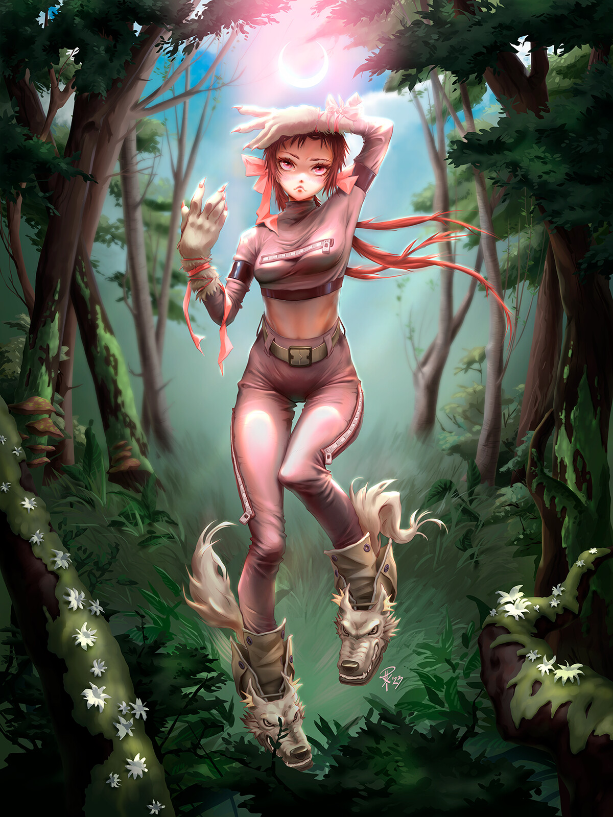ArtStation - Wolf-shoes girl