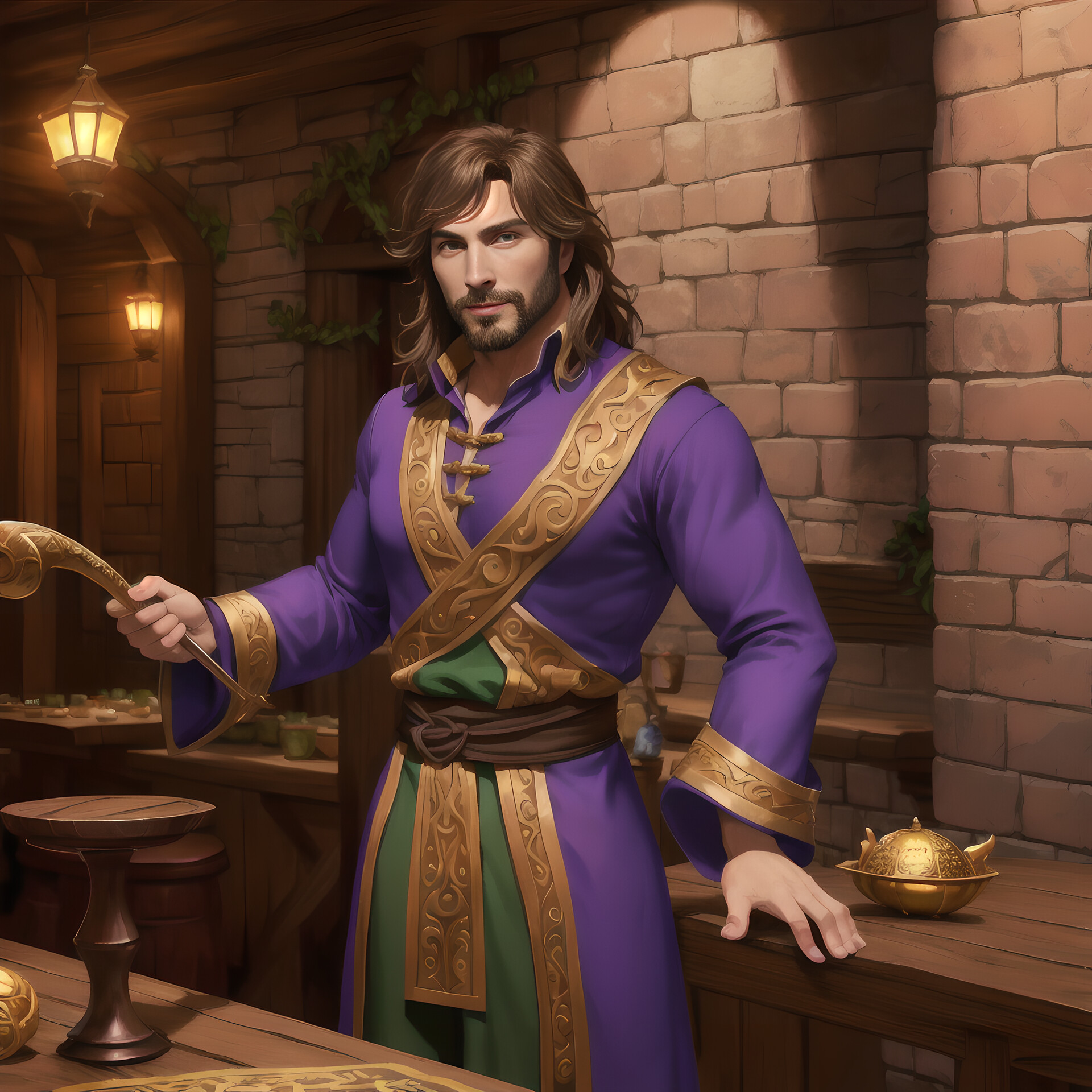 ArtStation - Bard ready to perform in tavern