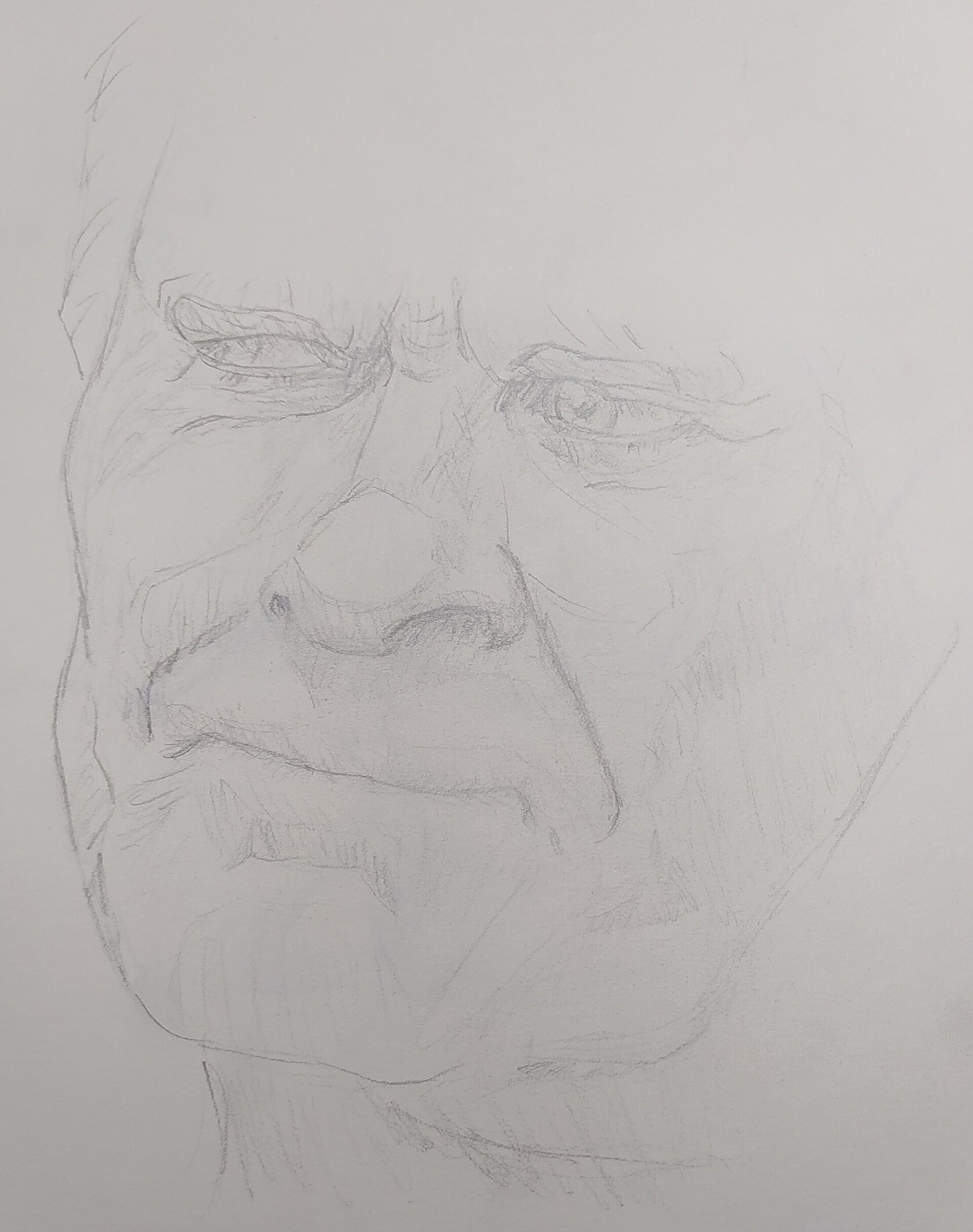 ArtStation - Man expression sketch