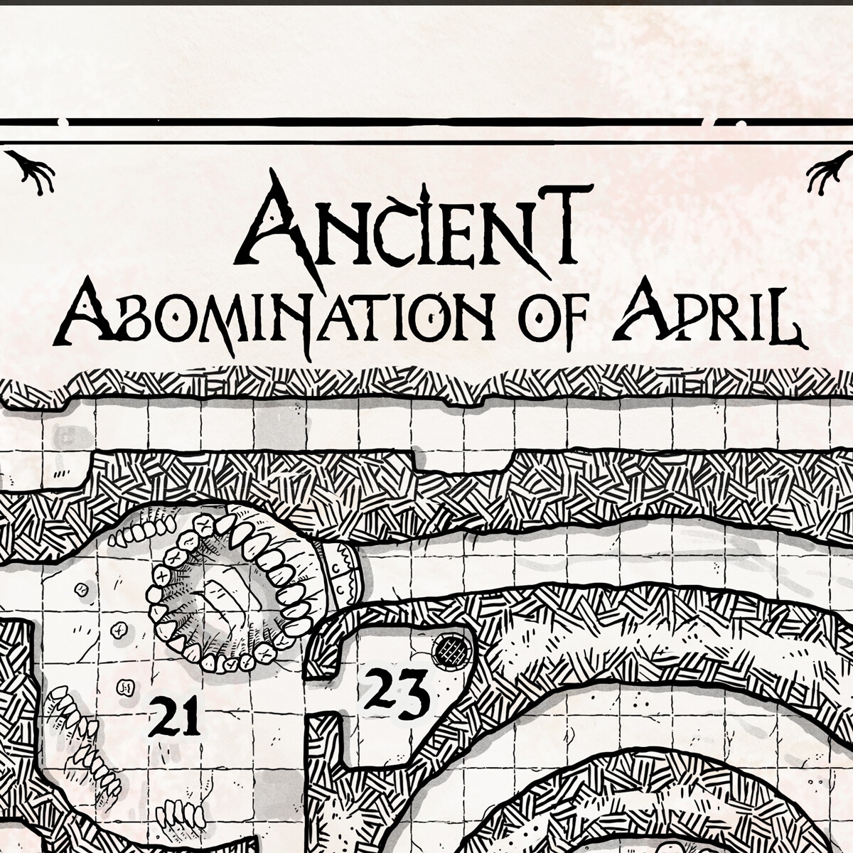 ArtStation - Ancient Abomination of April - Dungeon Map