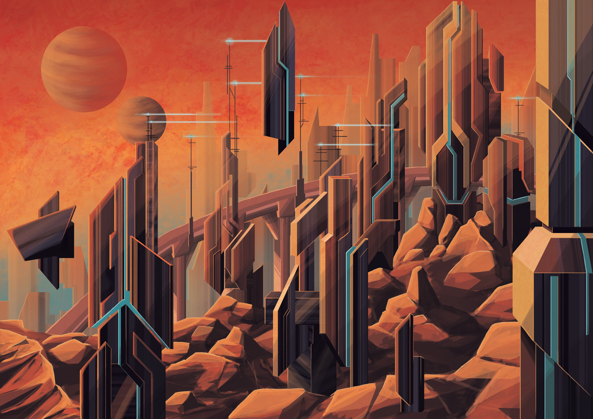 ArtStation - Cybercity Mars