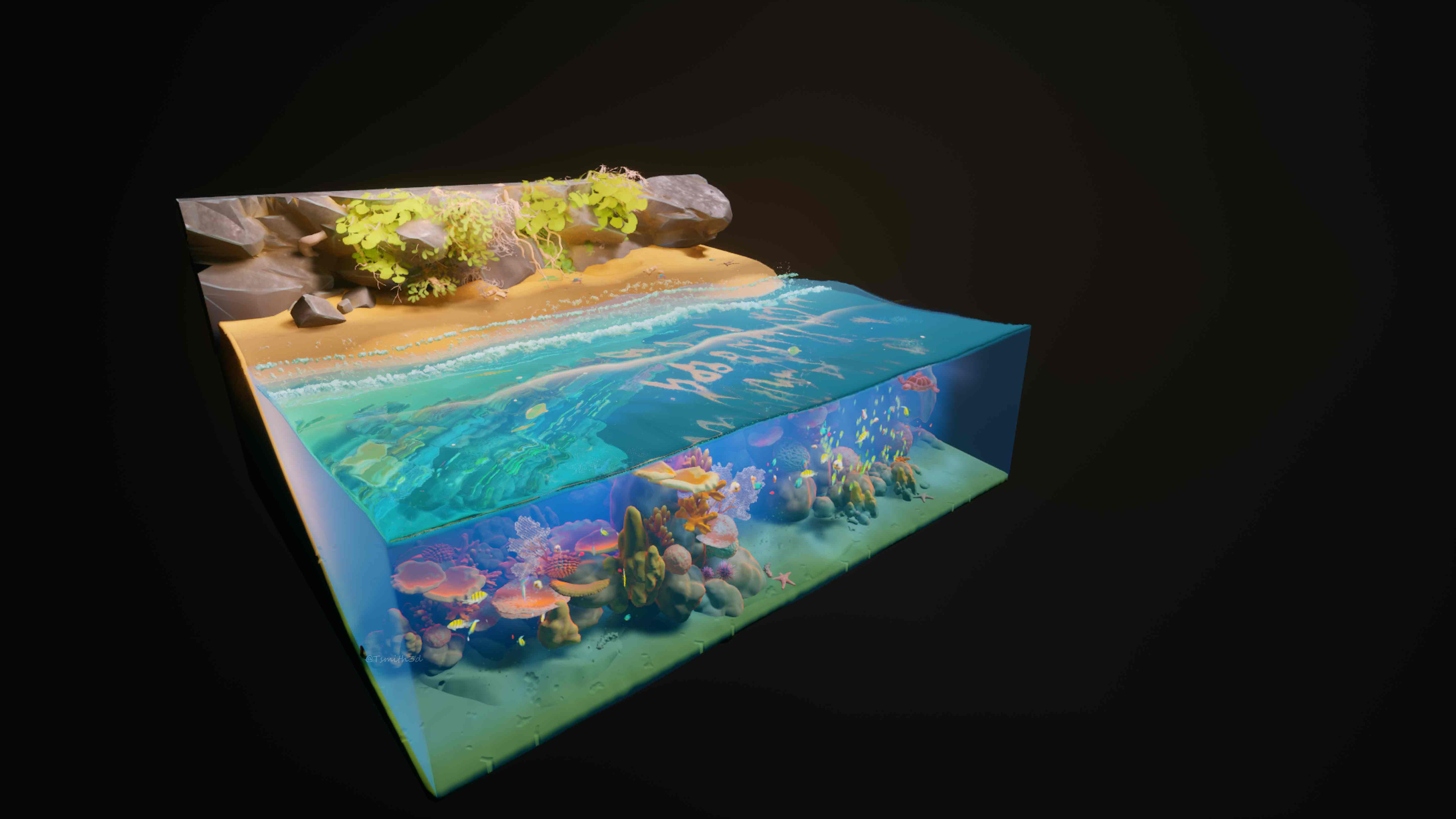 Tyler Smith - Coral Reef Environment Cube in UE5