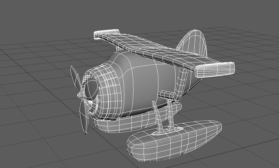 ArtStation - toy plane maya 2023