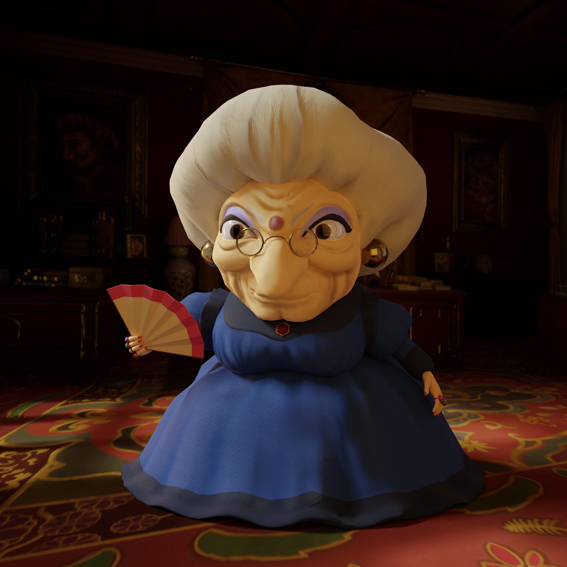 ArtStation - Yubaba, character from "Spirited Away"