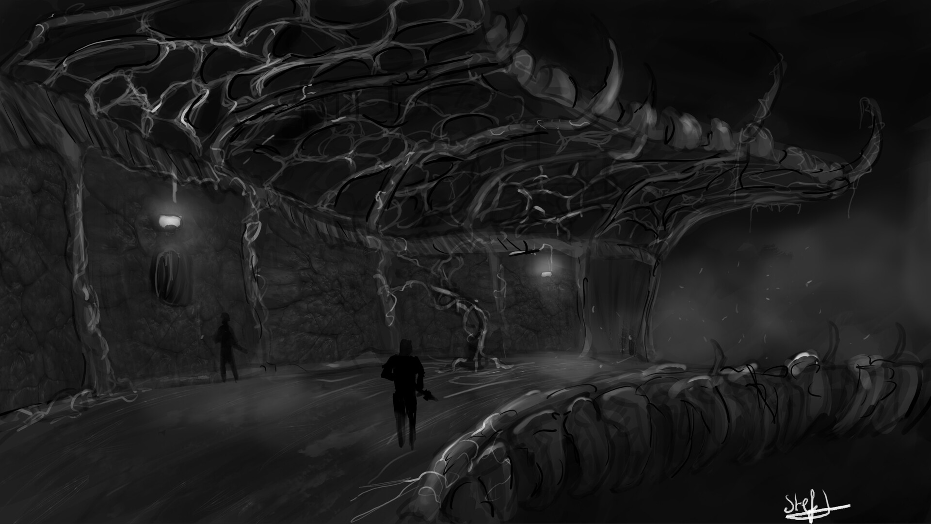 ArtStation - Alien Hallway