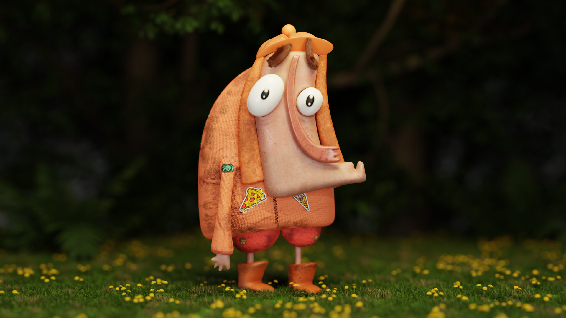 ArtStation - 3D Illustration based on Joe Murray