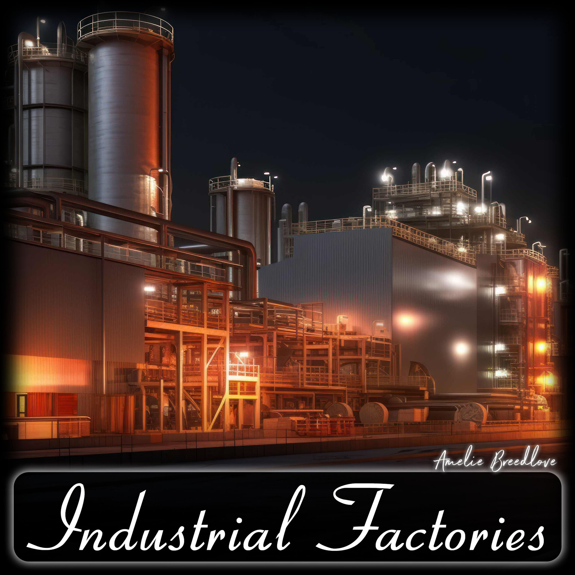 ArtStation - 220 Environment Concept - Industrial Factories (Exterior ...