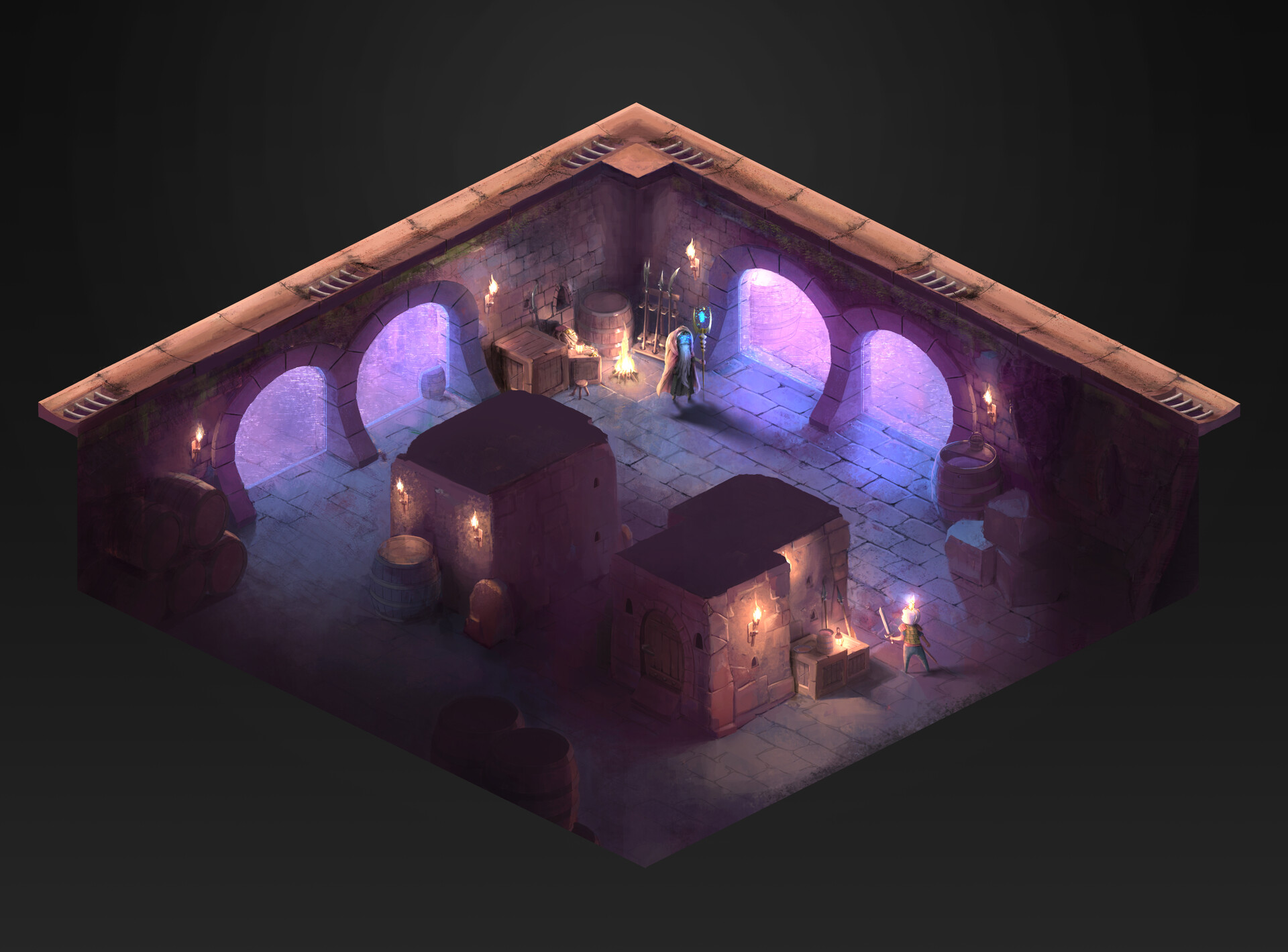 ArtStation - isometric dungeon