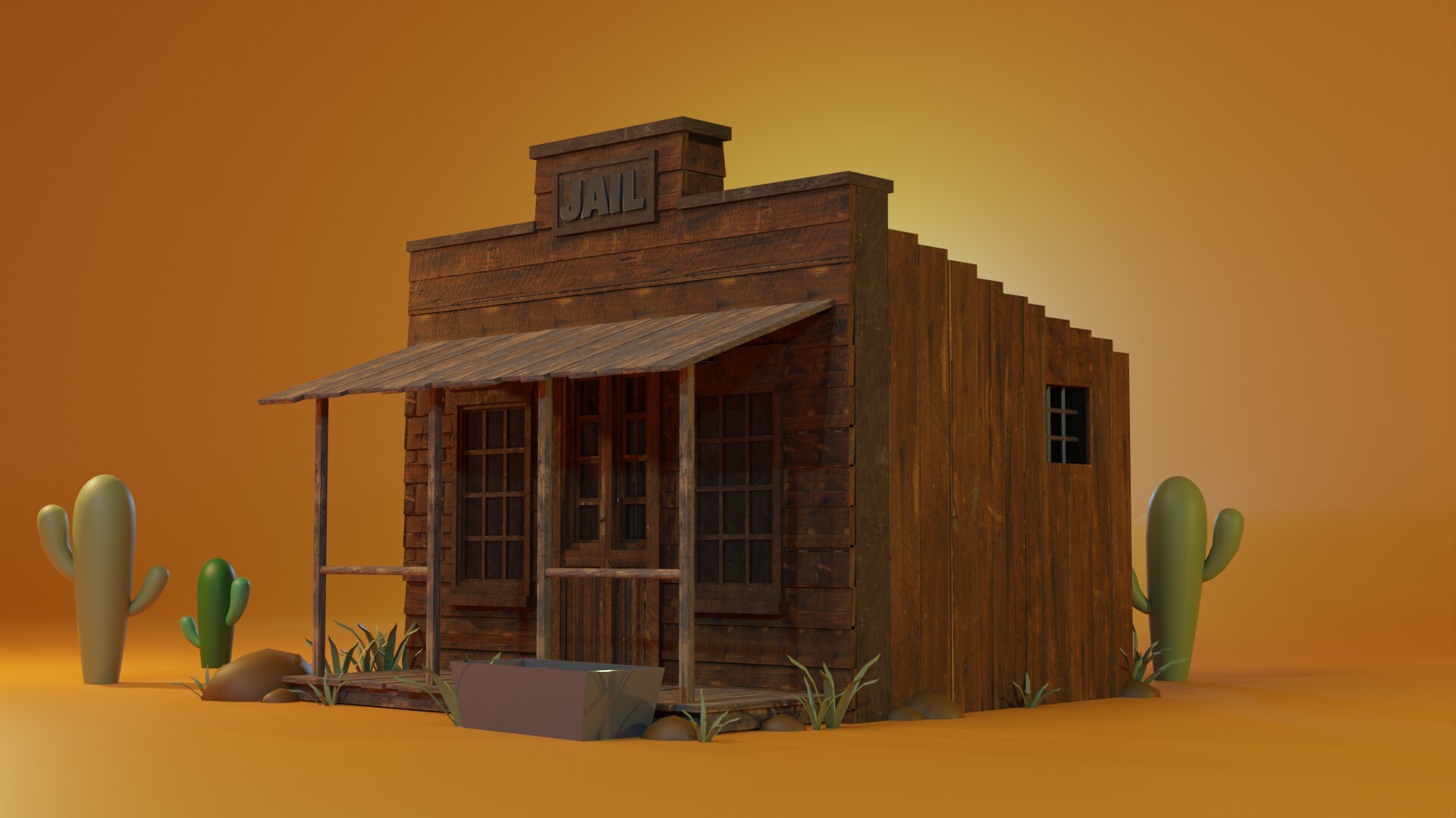 ArtStation - Western Style Jail House