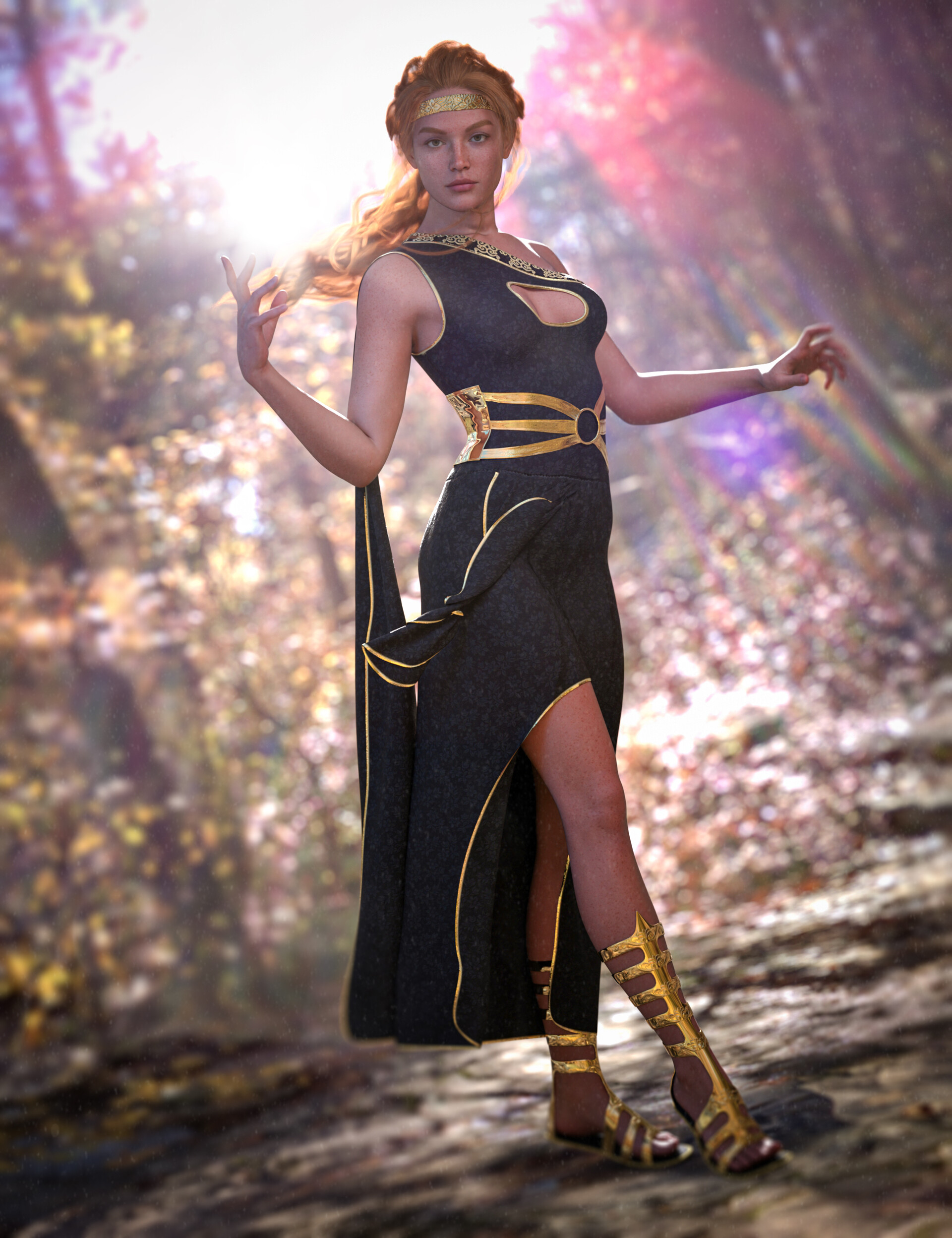 ArtStation - Promo art for dForce Olympia Goddess Outfit Texture Add-on