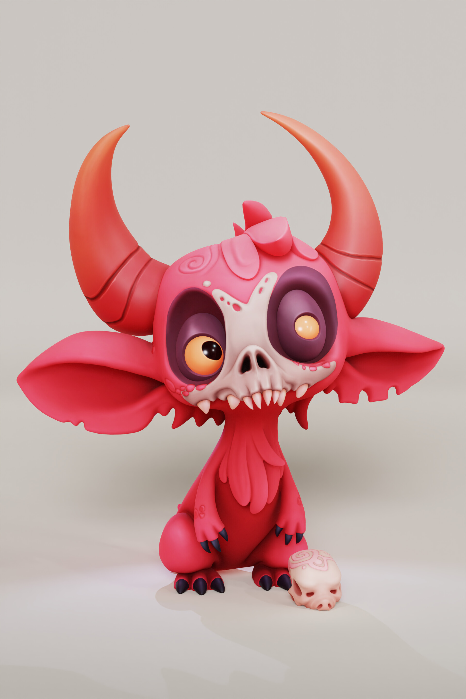 JUBO HWANG - Pink Demon ( AI to 3D )