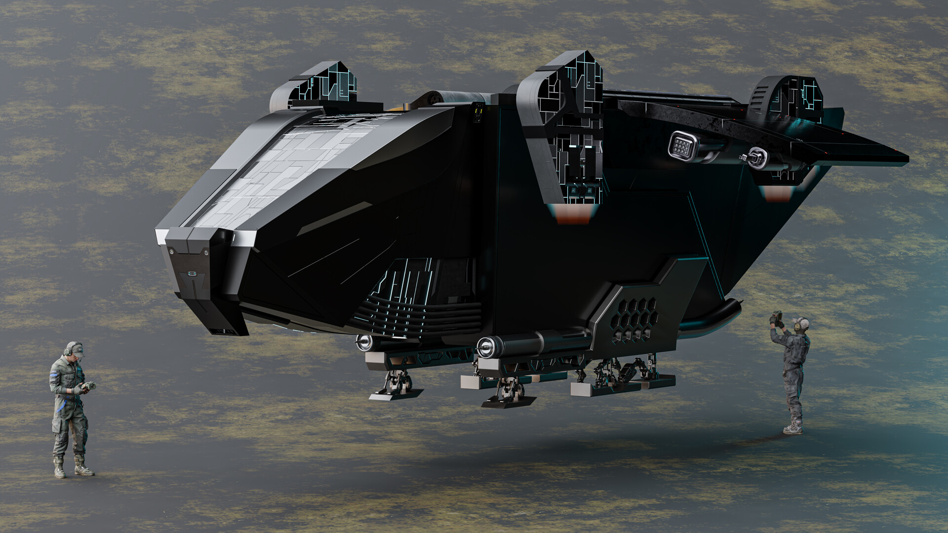 ArtStation - Sci-Fi Military Aircraft Concept Art