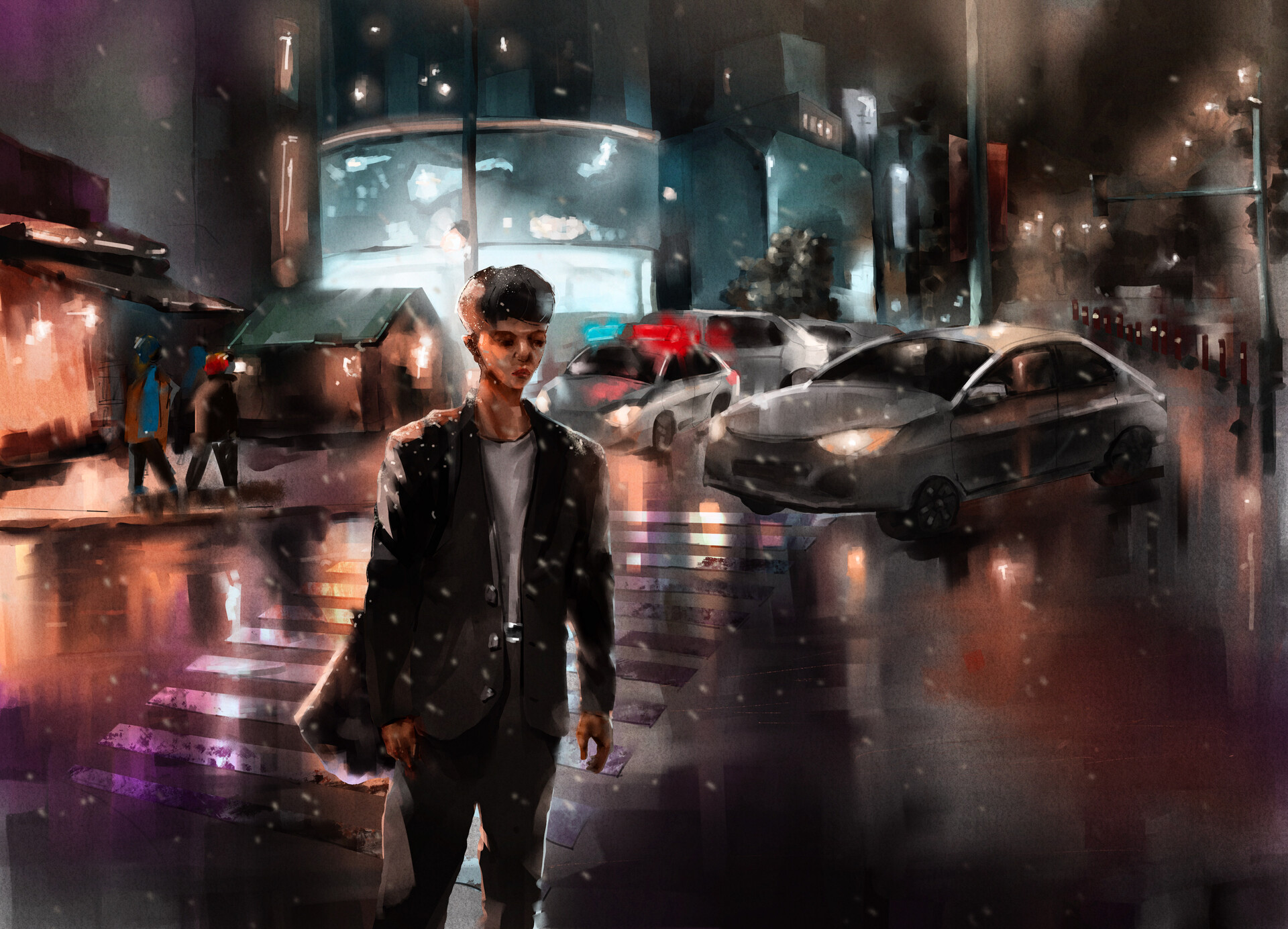 ArtStation - Night Walking