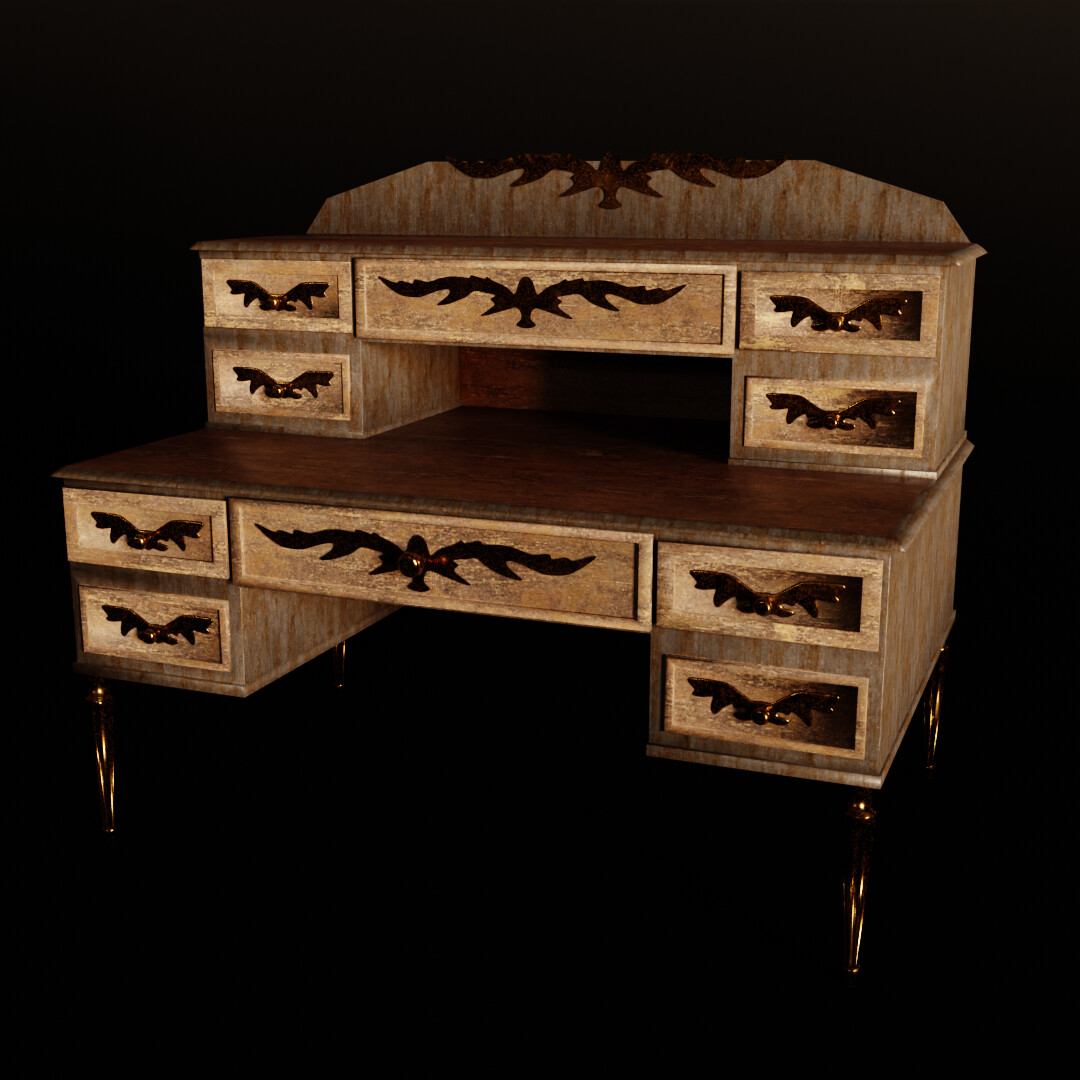 ArtStation - Vintage desk