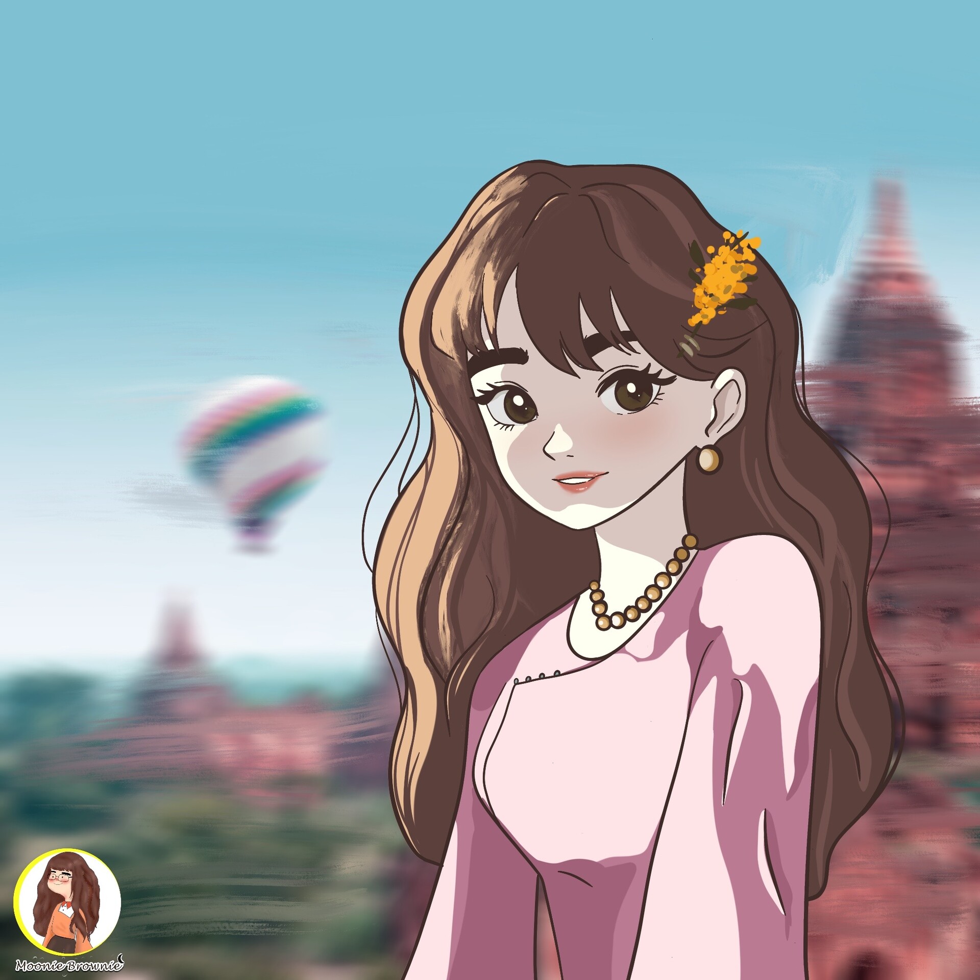 ArtStation - Burmese Girl in Bagan