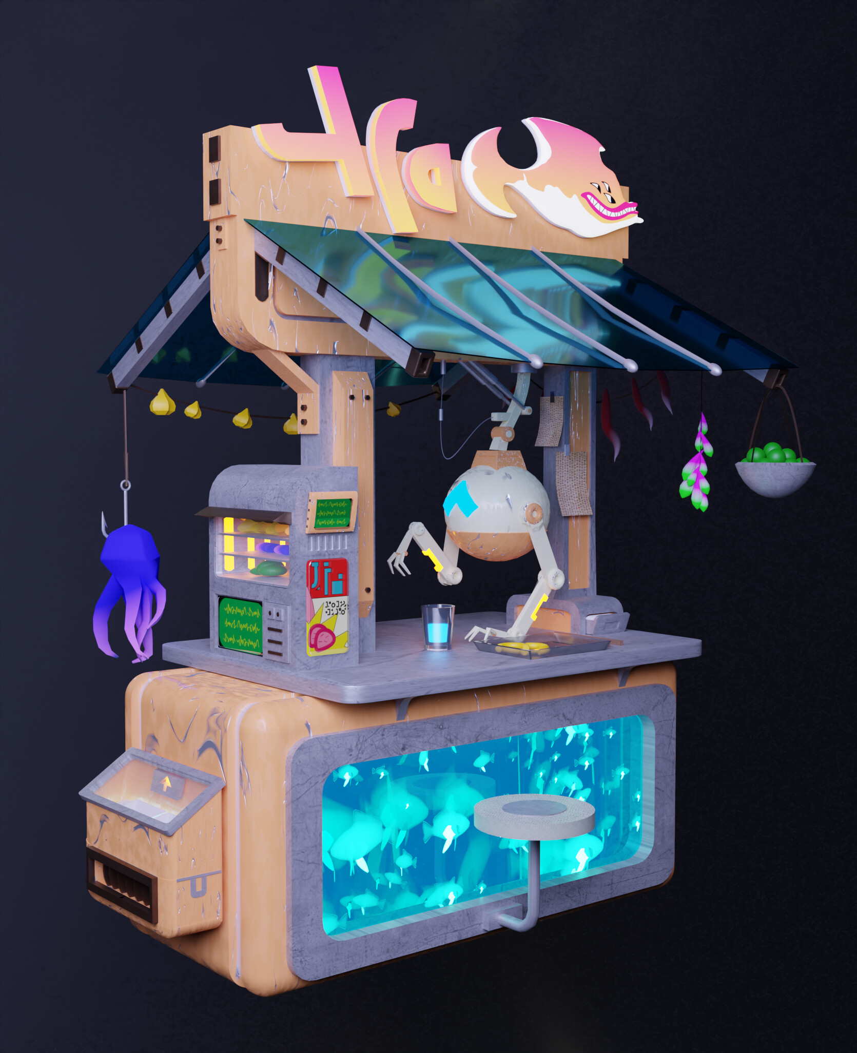 ArtStation - Alien suchi bar