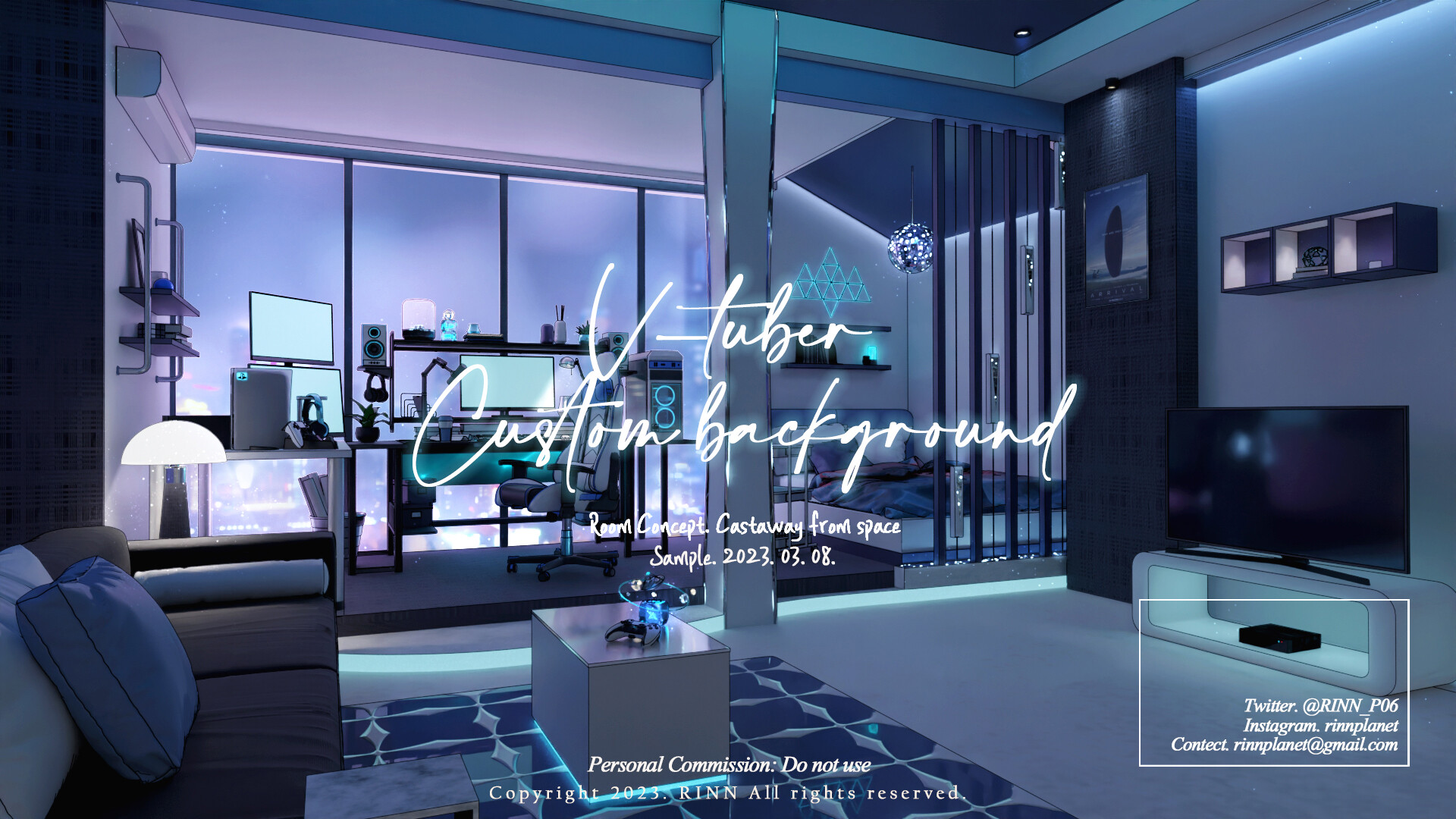 ArtStation - Castaway from space V-tuber Room