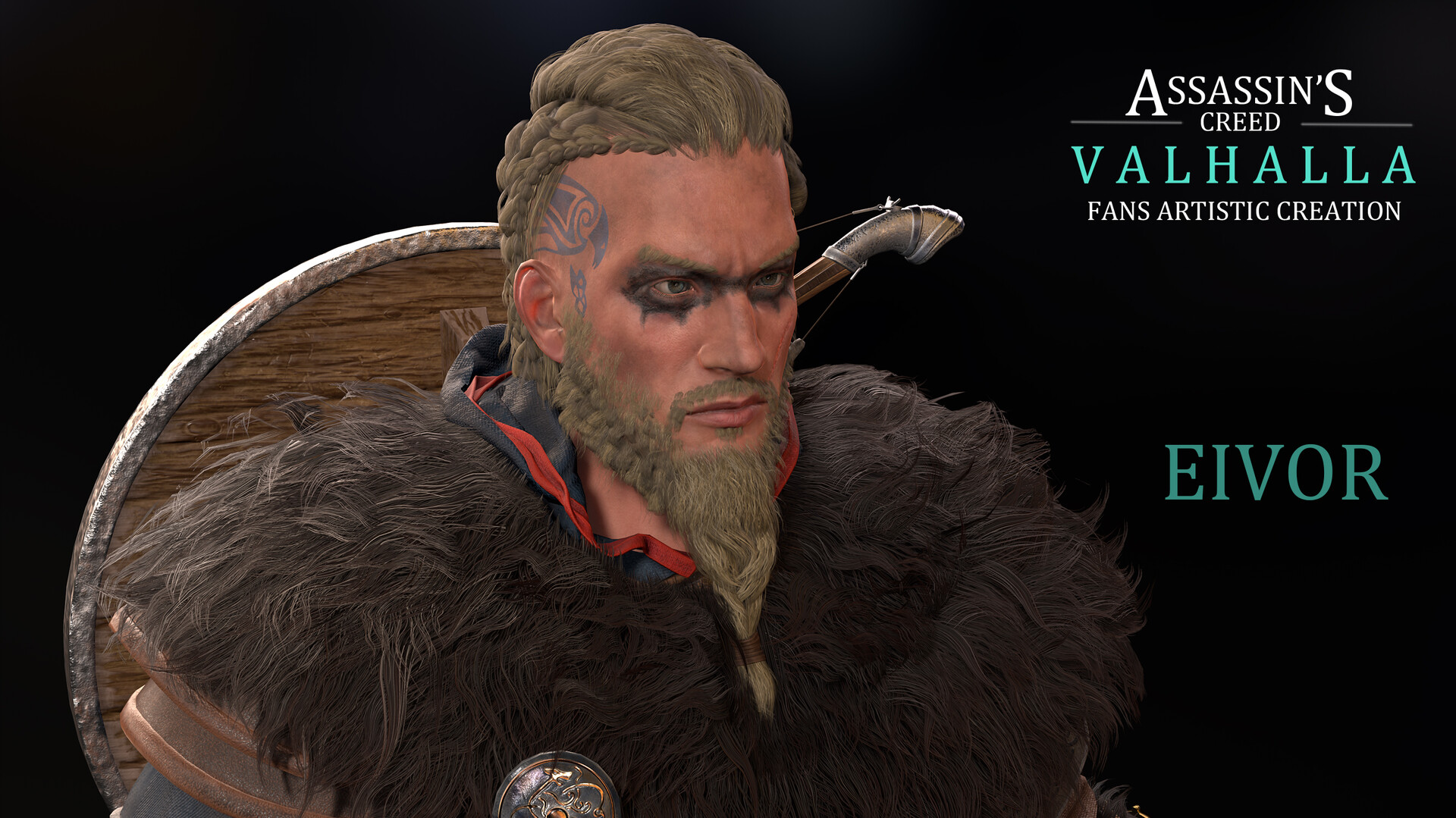 ArtStation - Eivor in Assassin's creed valhalla,fan artistic creation