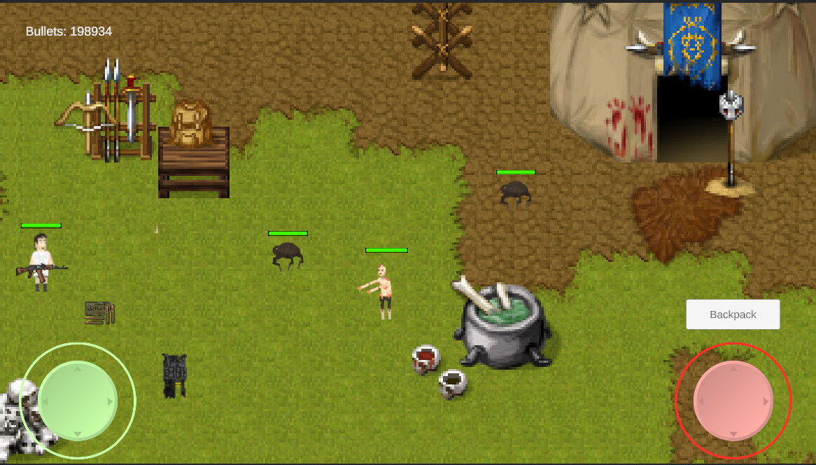 ArtStation - Zombie Zone Shooter 2d Prototype