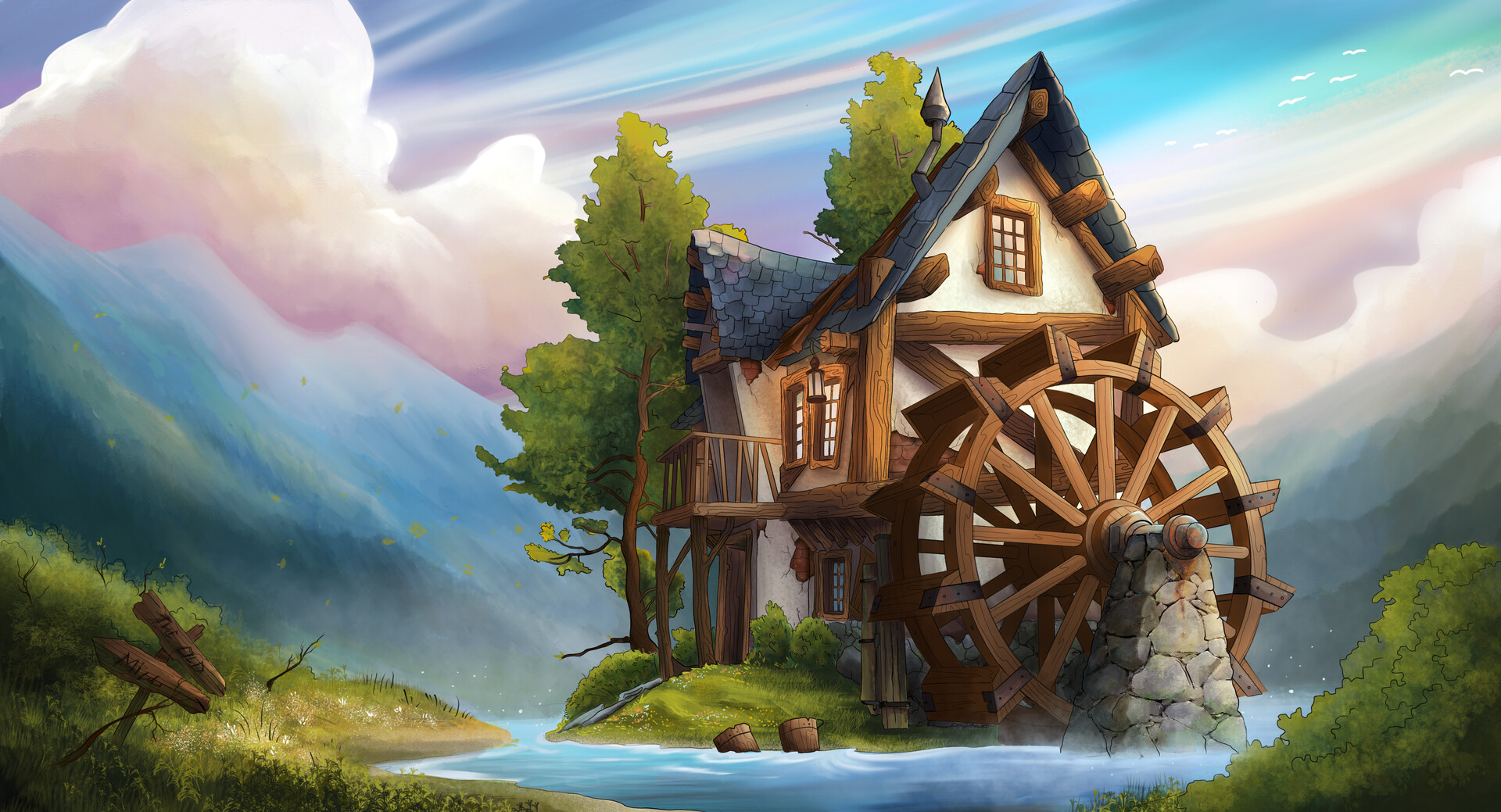 ArtStation - The Old Mill