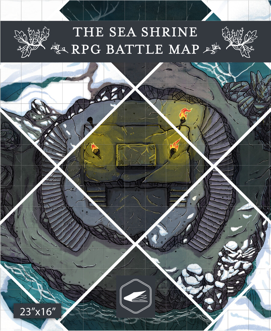 ArtStation - The Sea Shrine - Battlemap Design