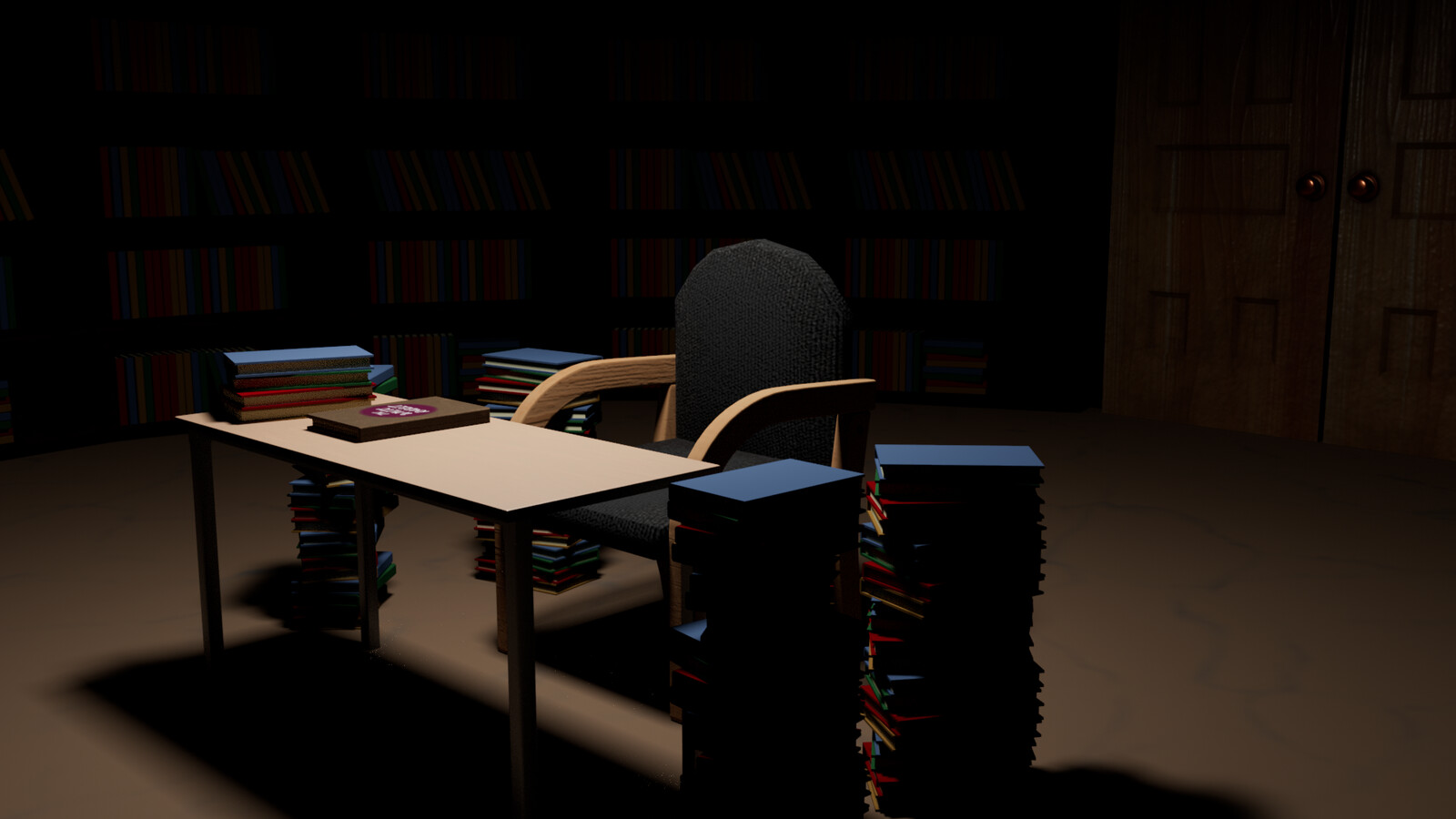 Nicole Stott - Library Scene