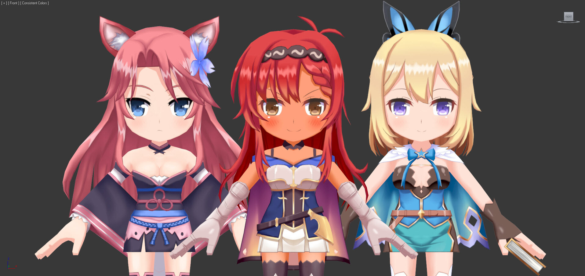 ArtStation - SD Character 3DRPG games Project "Winged Cloud" Part 1