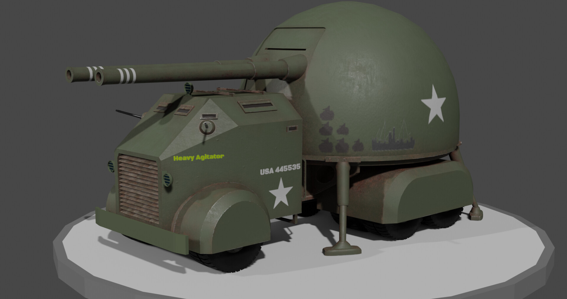 ArtStation - Mobile Pill-Box Fortress