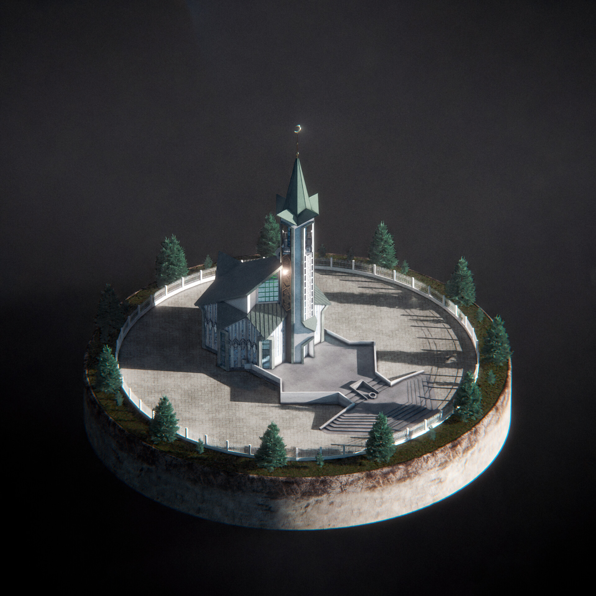 ArtStation - Mosque "Tayba" "توبة‎"