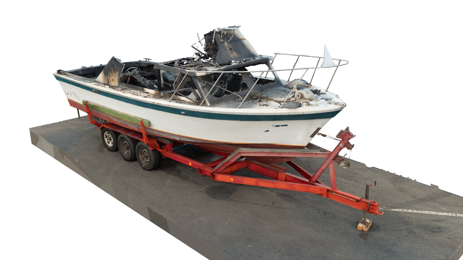 ArtStation - Exploded Boat Scan