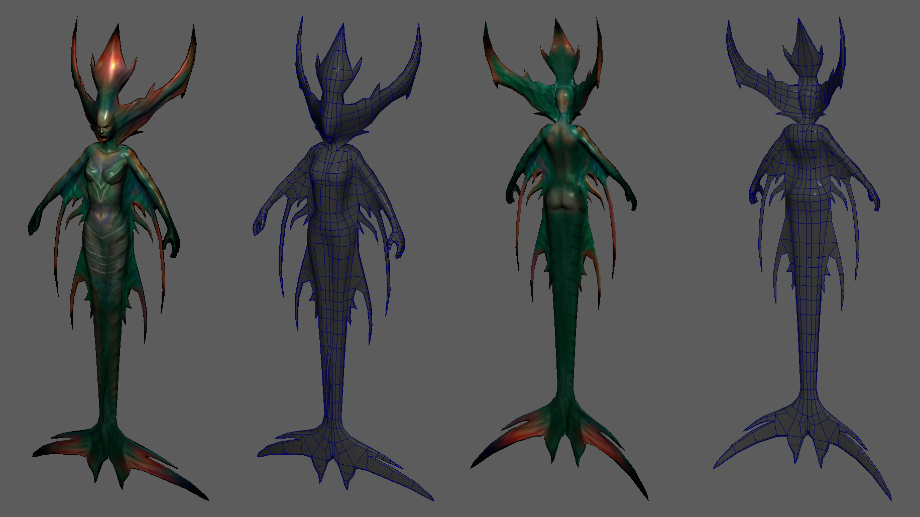 ArtStation - low poly in game models GOW and FF15NE